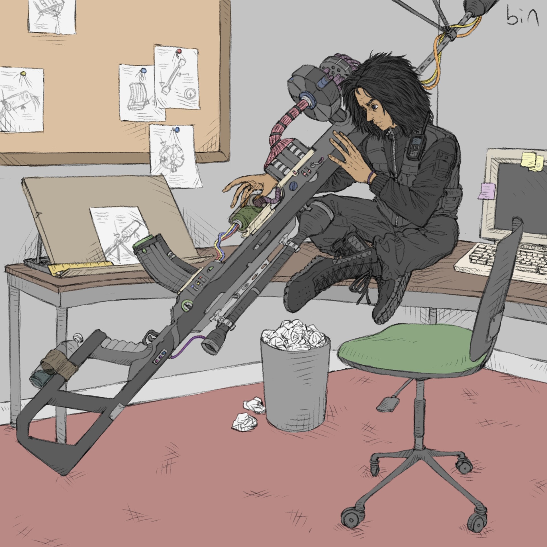 ArtStation - Chief Delfina Ibanez from the SCP novel series "The Breach Goes On", written by ...