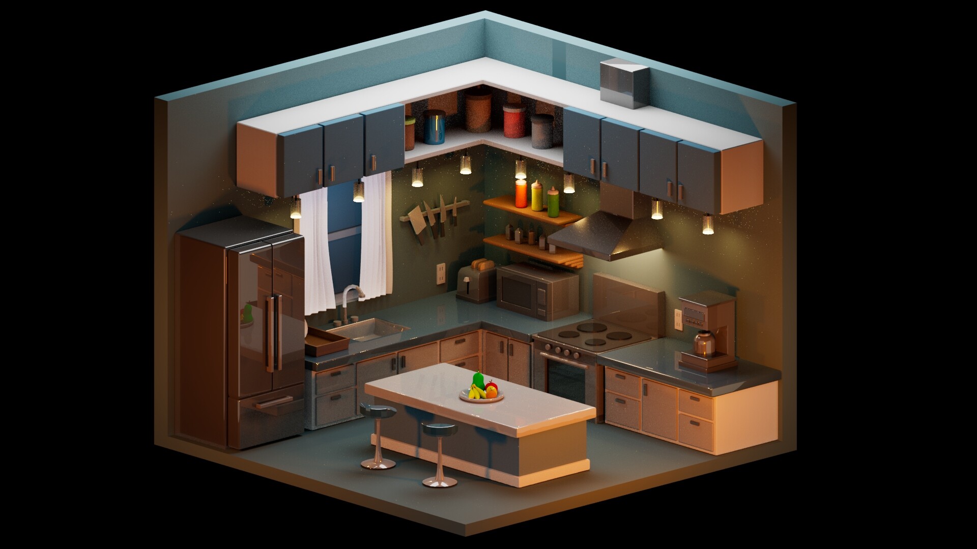ArtStation - Isometric Kitchen