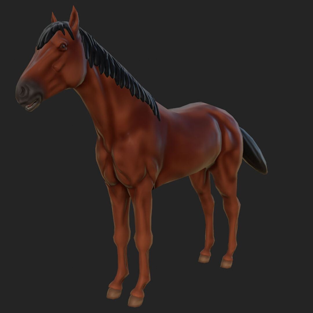 ArtStation - 3d animated Horse asset