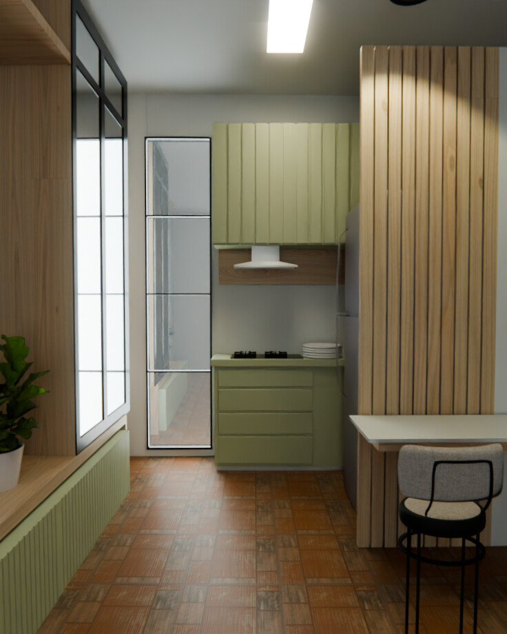 ArtStation - Kitchen Interior Render