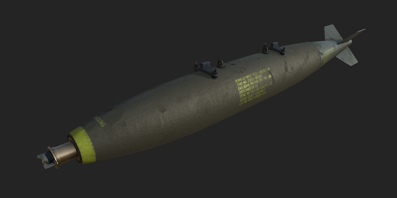 Yano Lenard - Mk 82 bomb variants and GBU-12 bomb