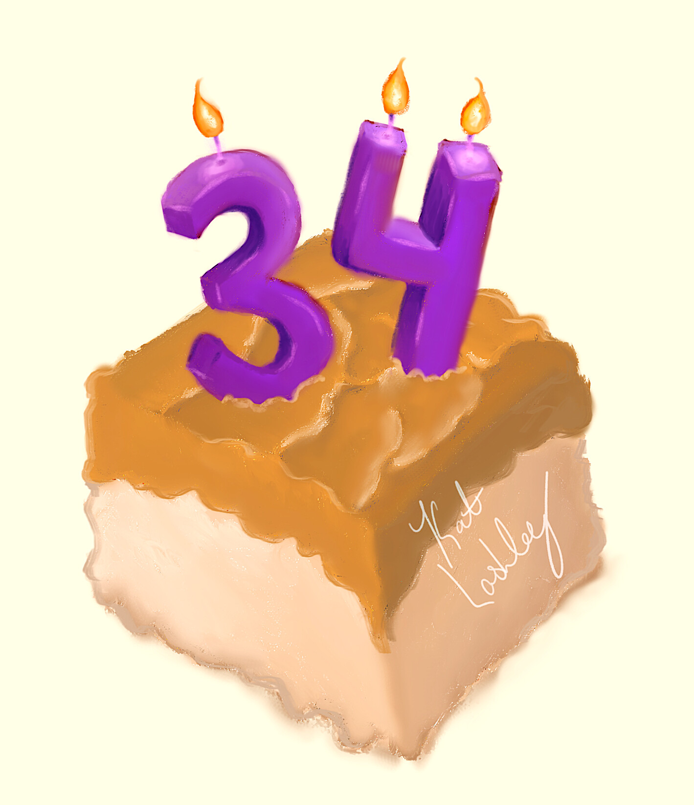 ArtStation - 34 Birthday Cake