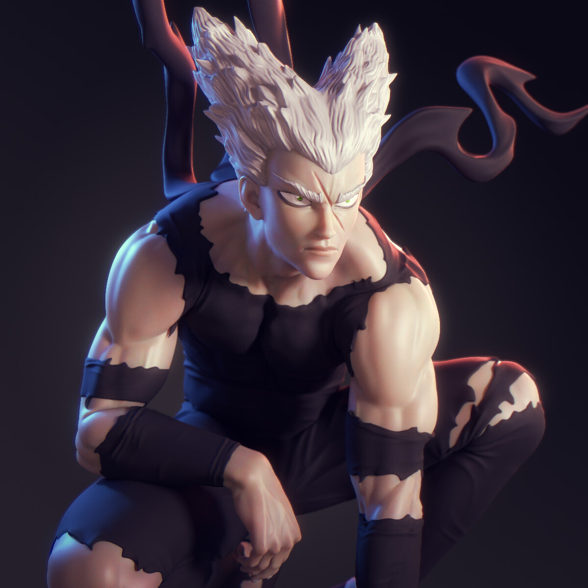 ArtStation - Garou Statue Sculpt