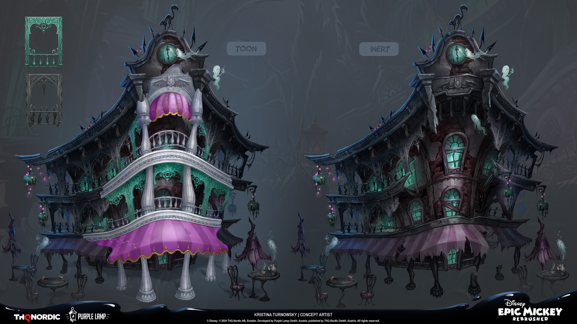 Kristina Turnowsky - Disney Epic Mickey: Rebrushed - Lonesome Manor Assets