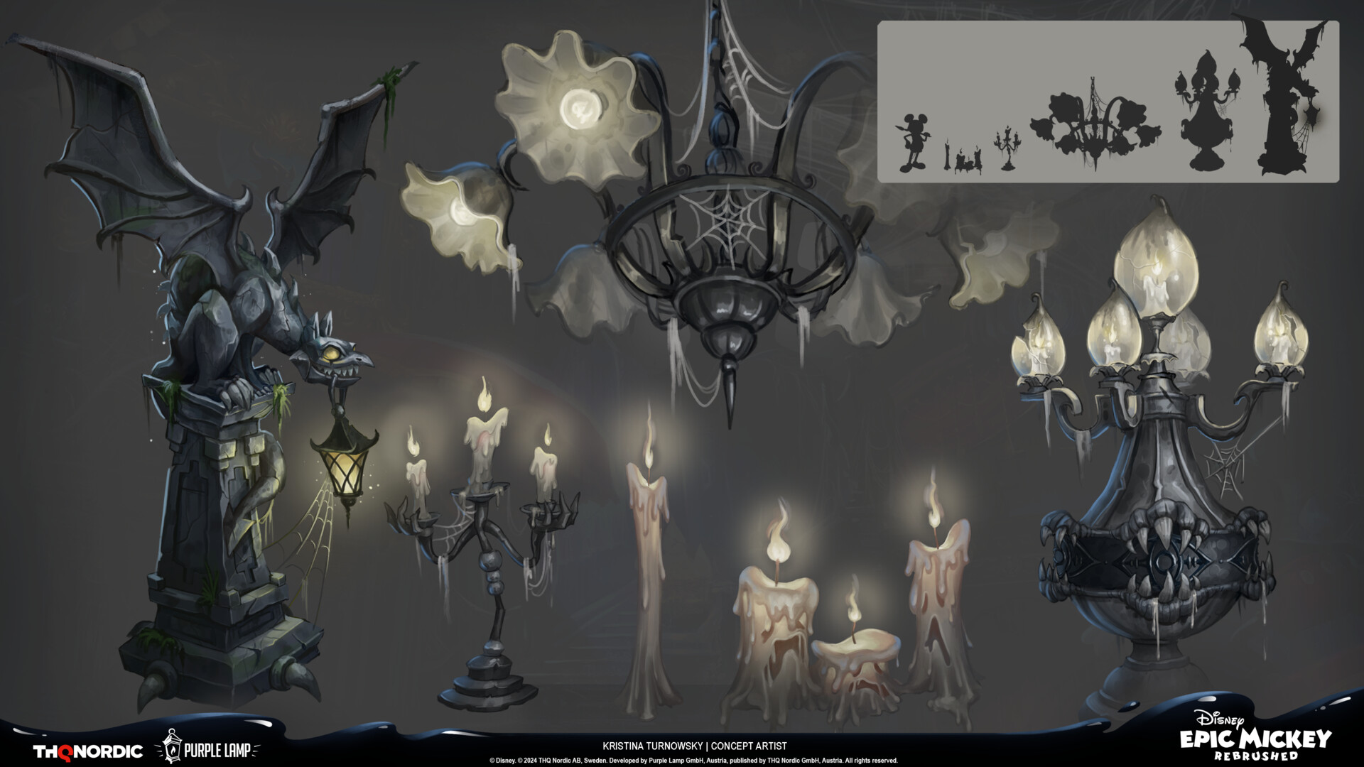 Kristina Turnowsky - Disney Epic Mickey: Rebrushed - Lonesome Manor Assets