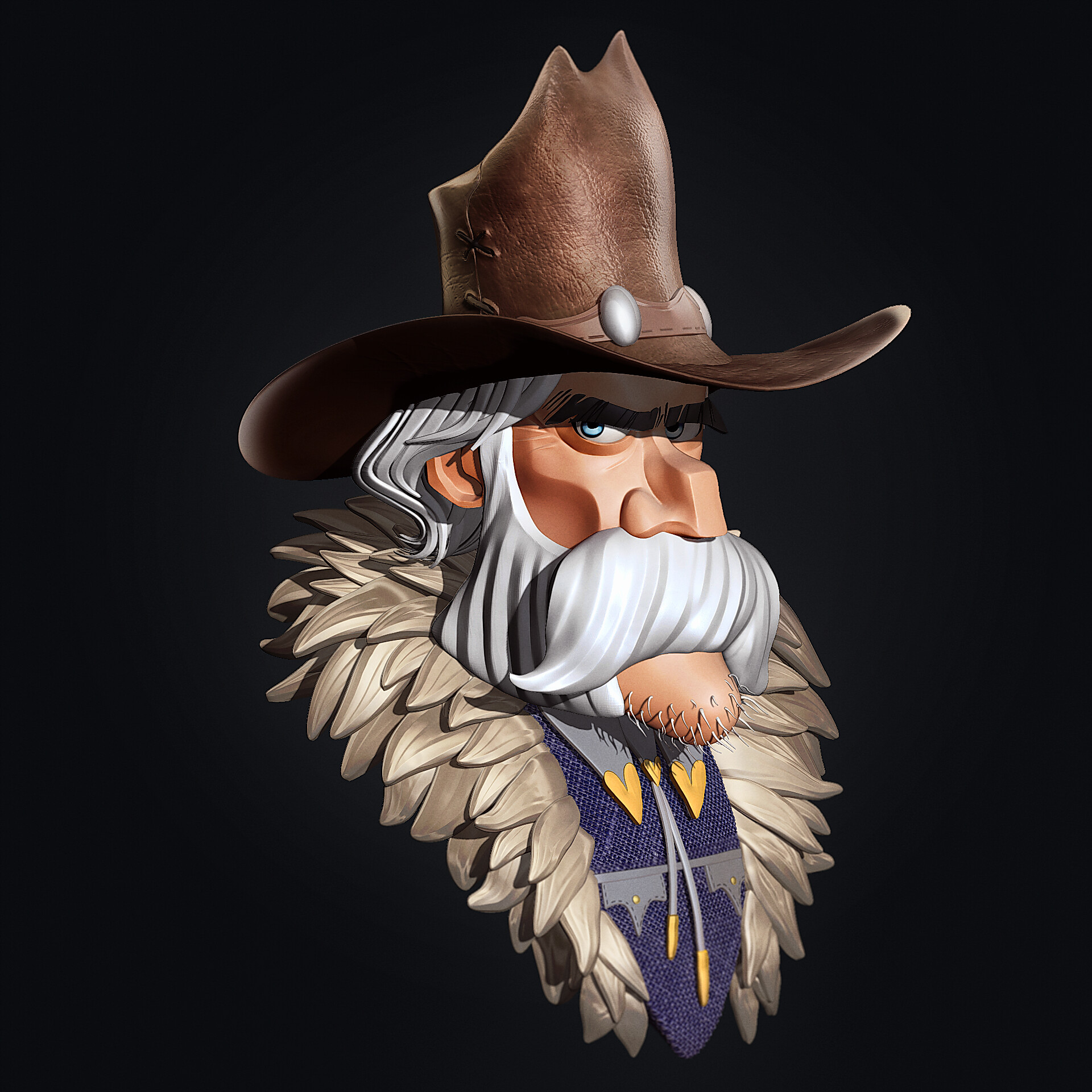 ArtStation - Cowboy Portrait