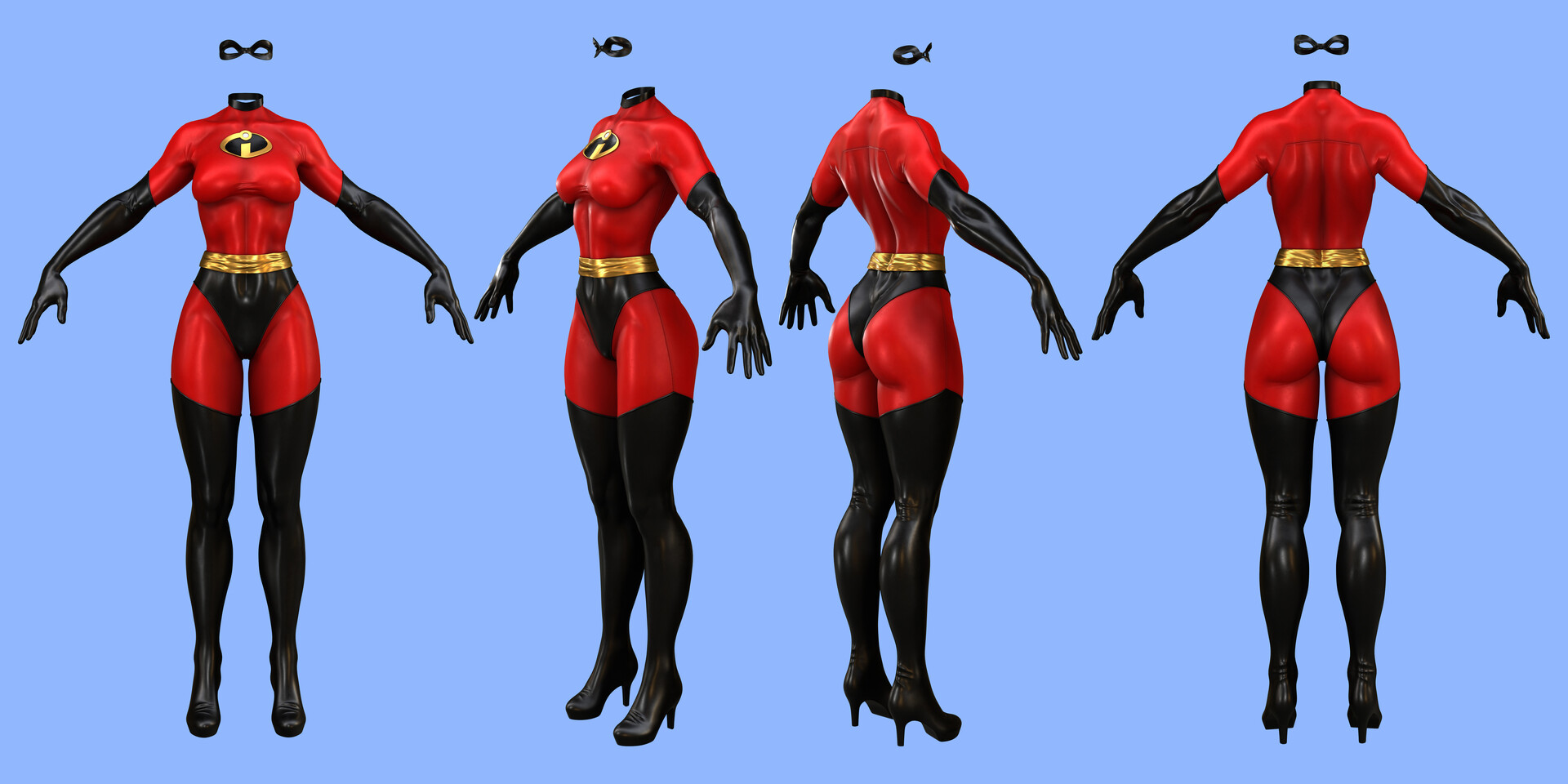 elastigirl black suit