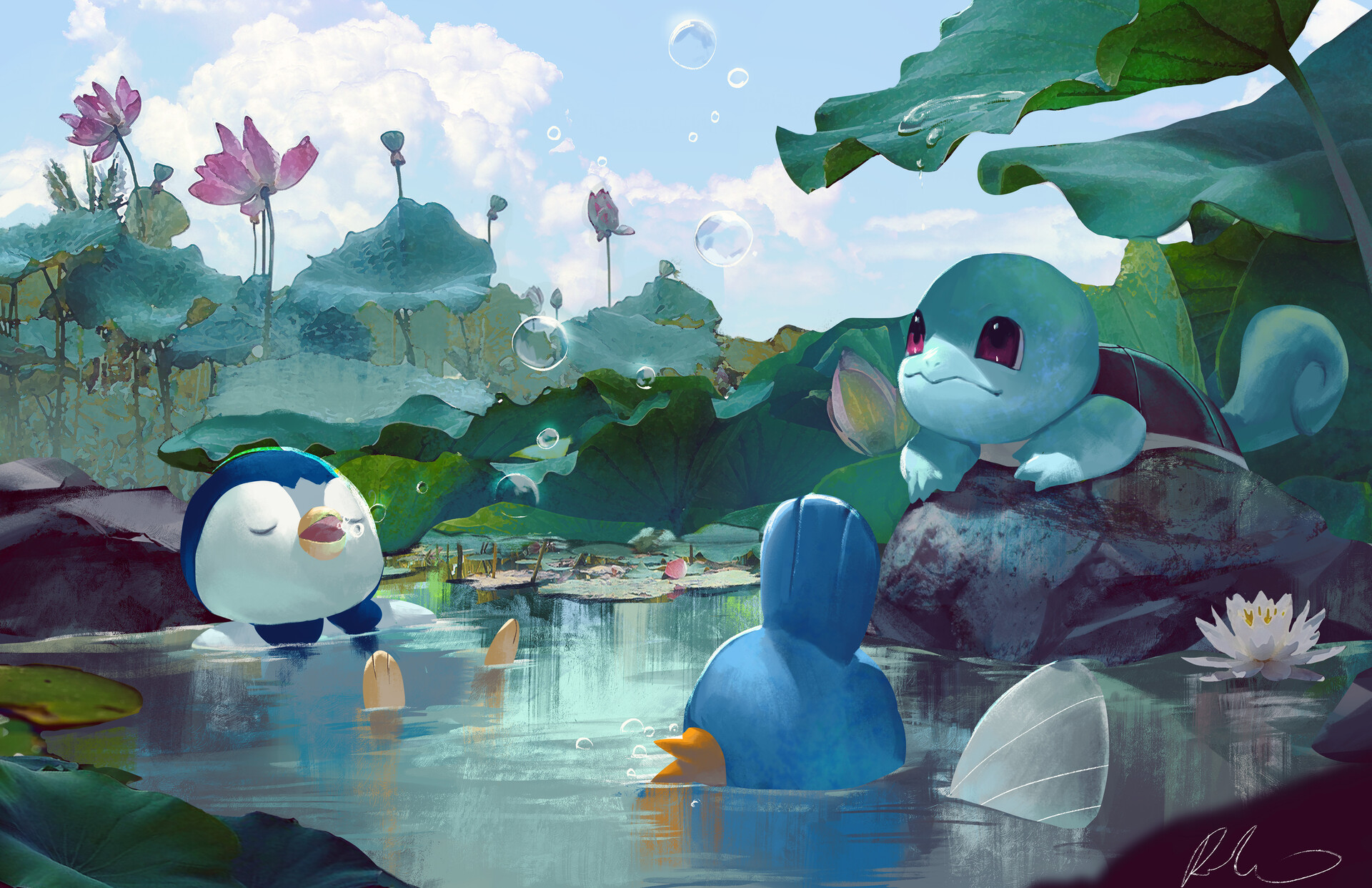 ArtStation - Pokemon Starters: Water