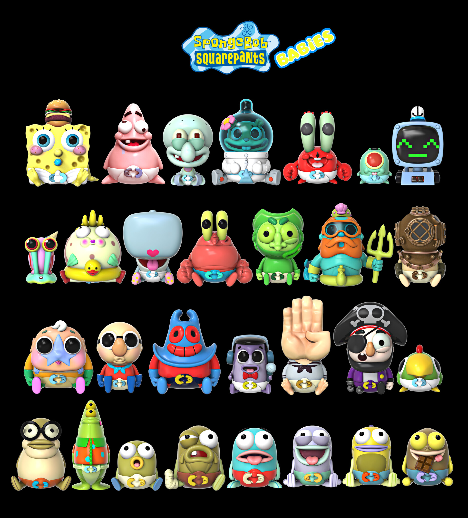 ArtStation - PROJECT: SPONGEBOB BABIES