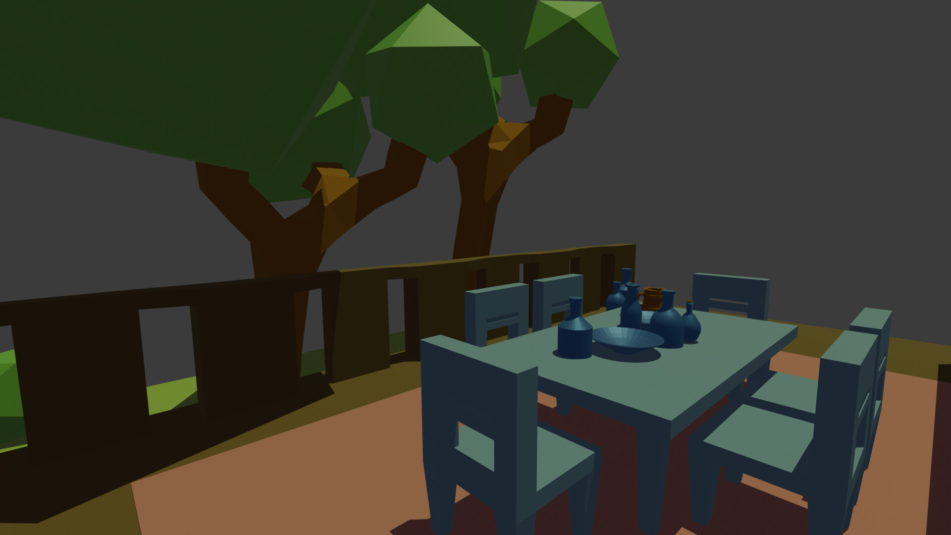 ArtStation - Low Poly Outdoor Blender Scene