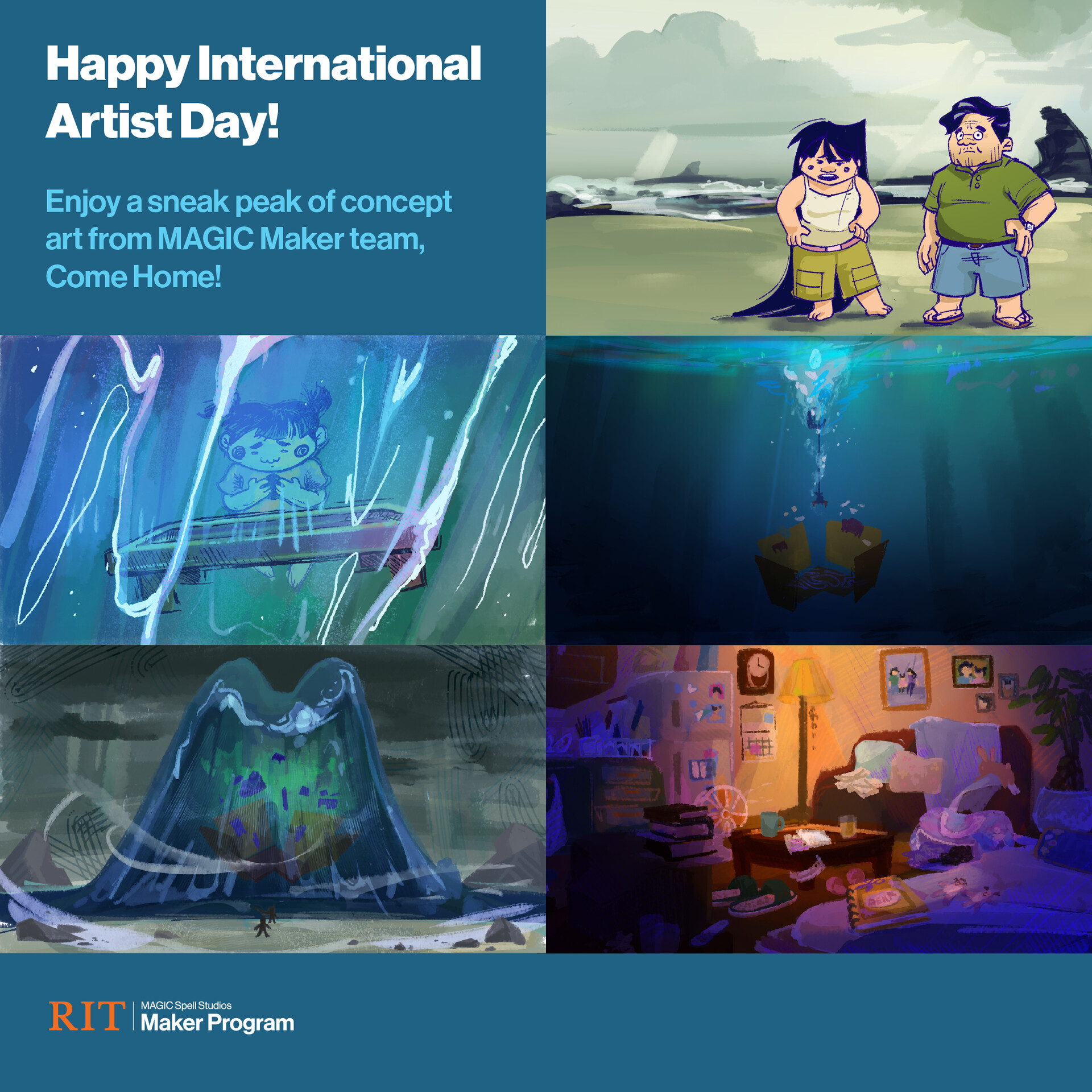 ArtStation - Graphics advertising the MAGIC Maker Program