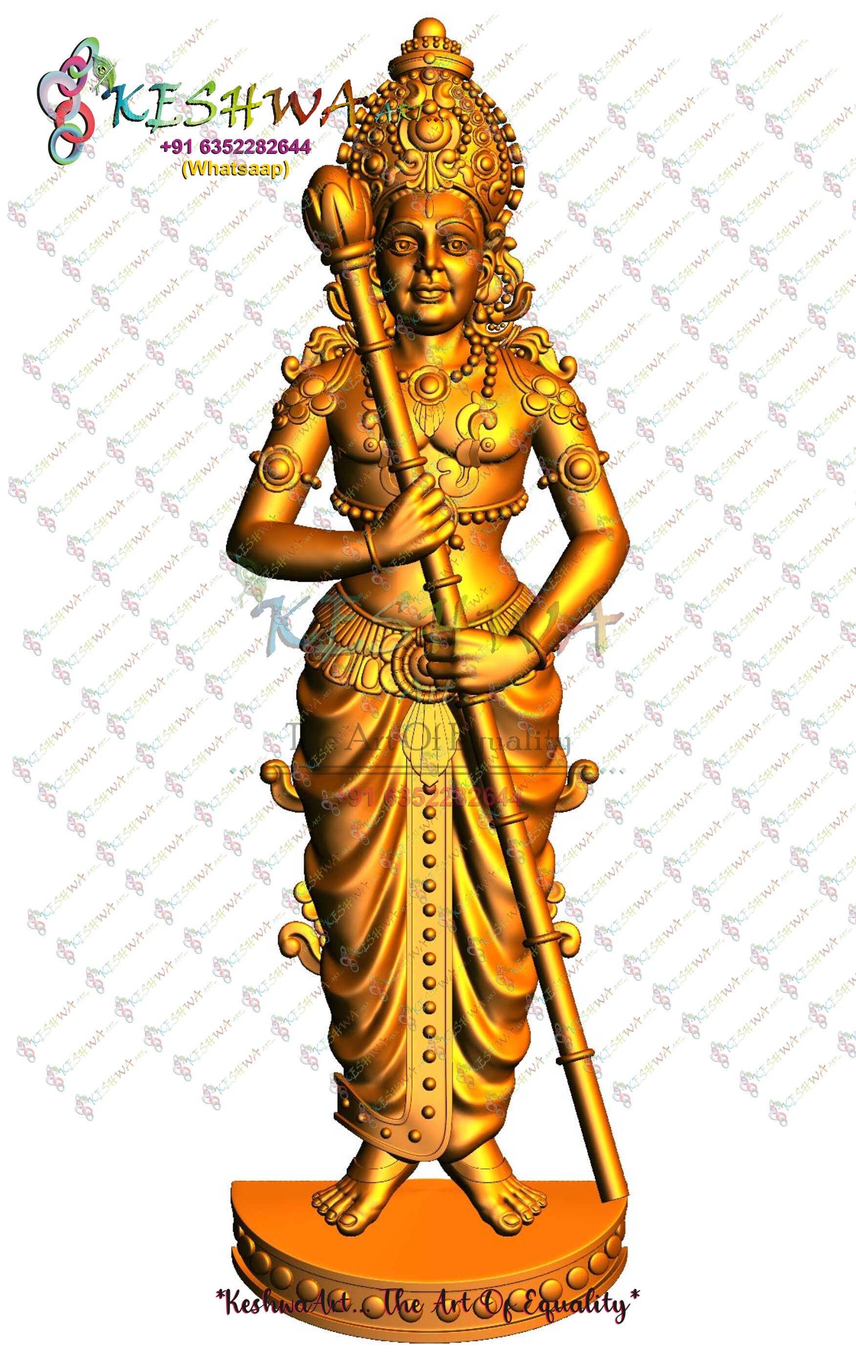 ArtStation - Dwarpal cnc and artcam file