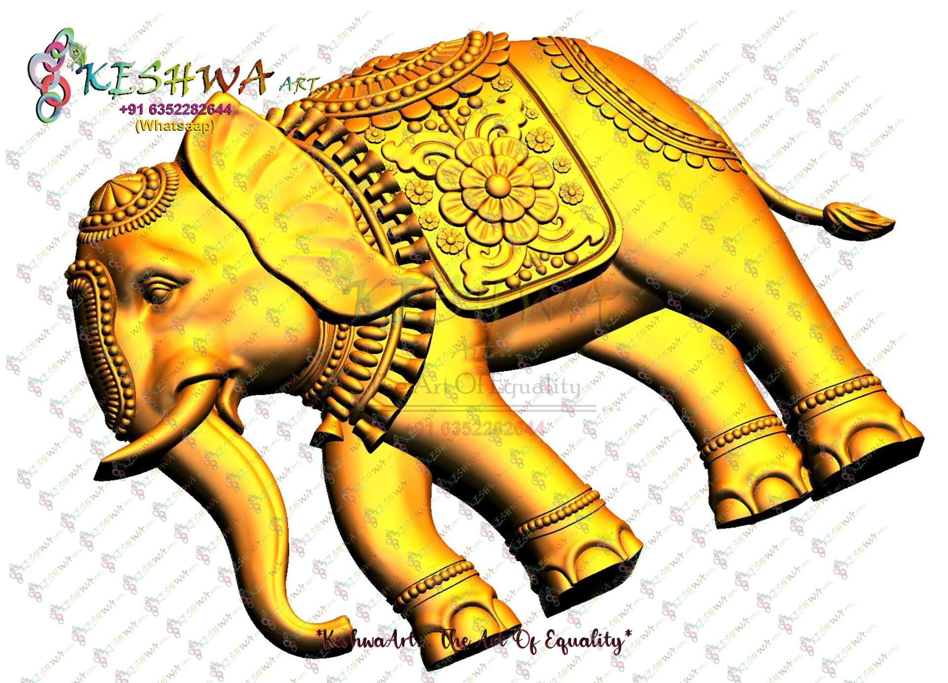 ArtStation - Elephant cnc and artcam file