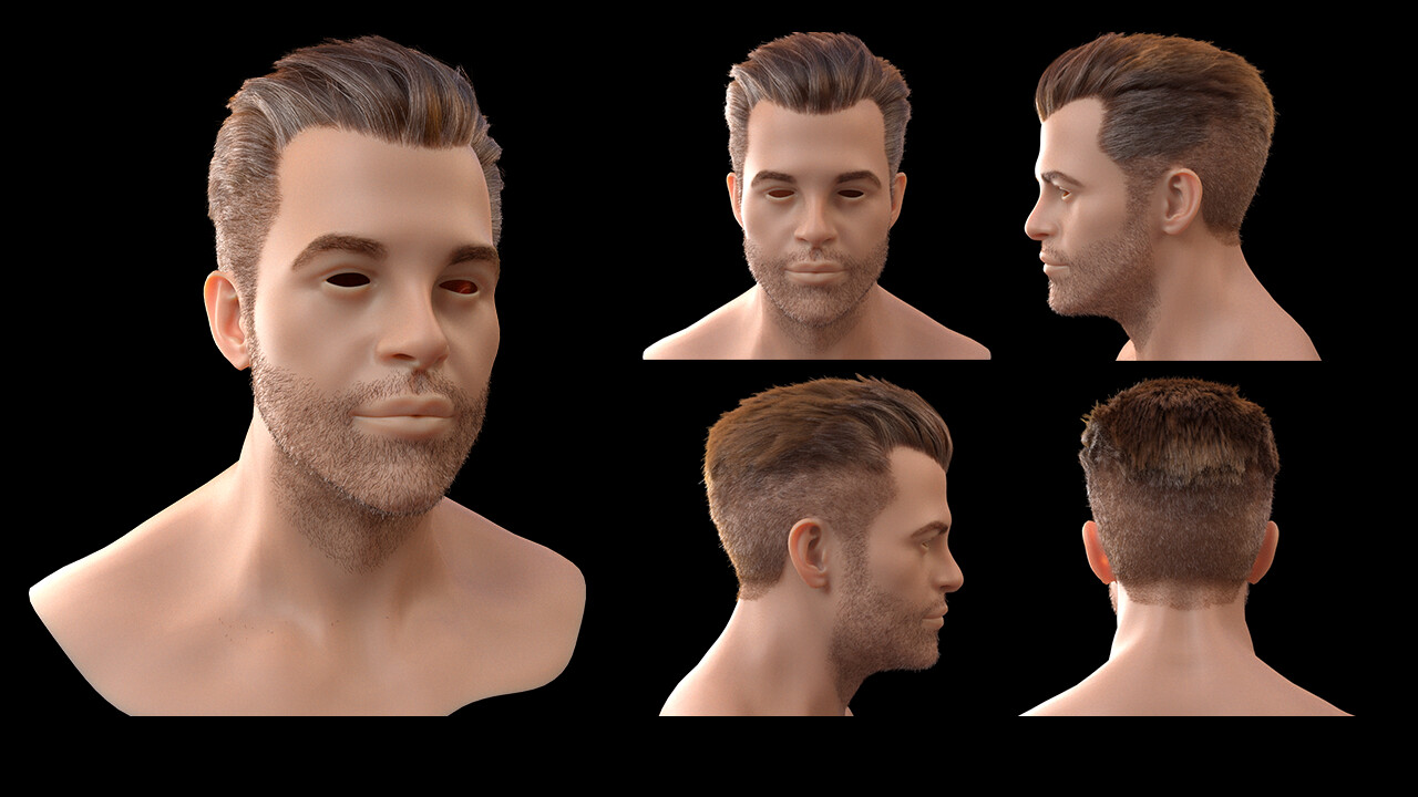 ArtStation - XGen Grooming: Hair, Beard & Brows