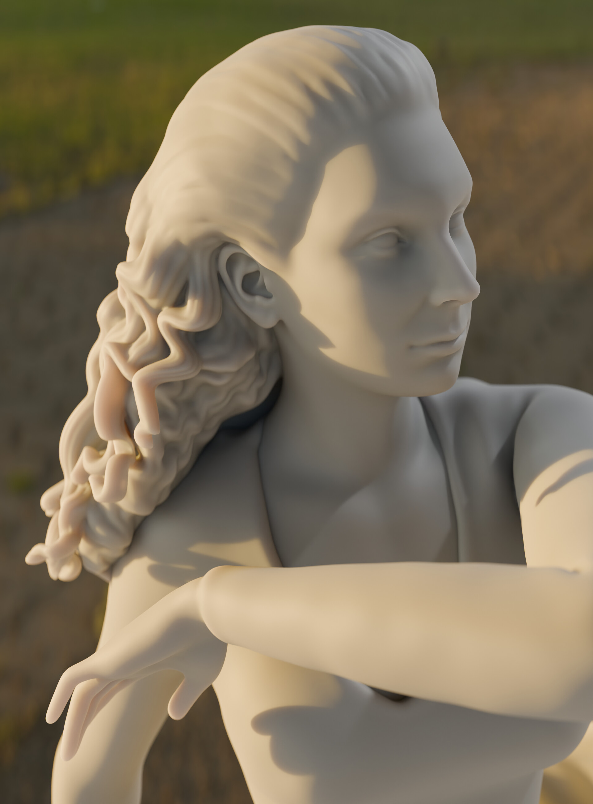ArtStation - Dancer in a dress 3d model