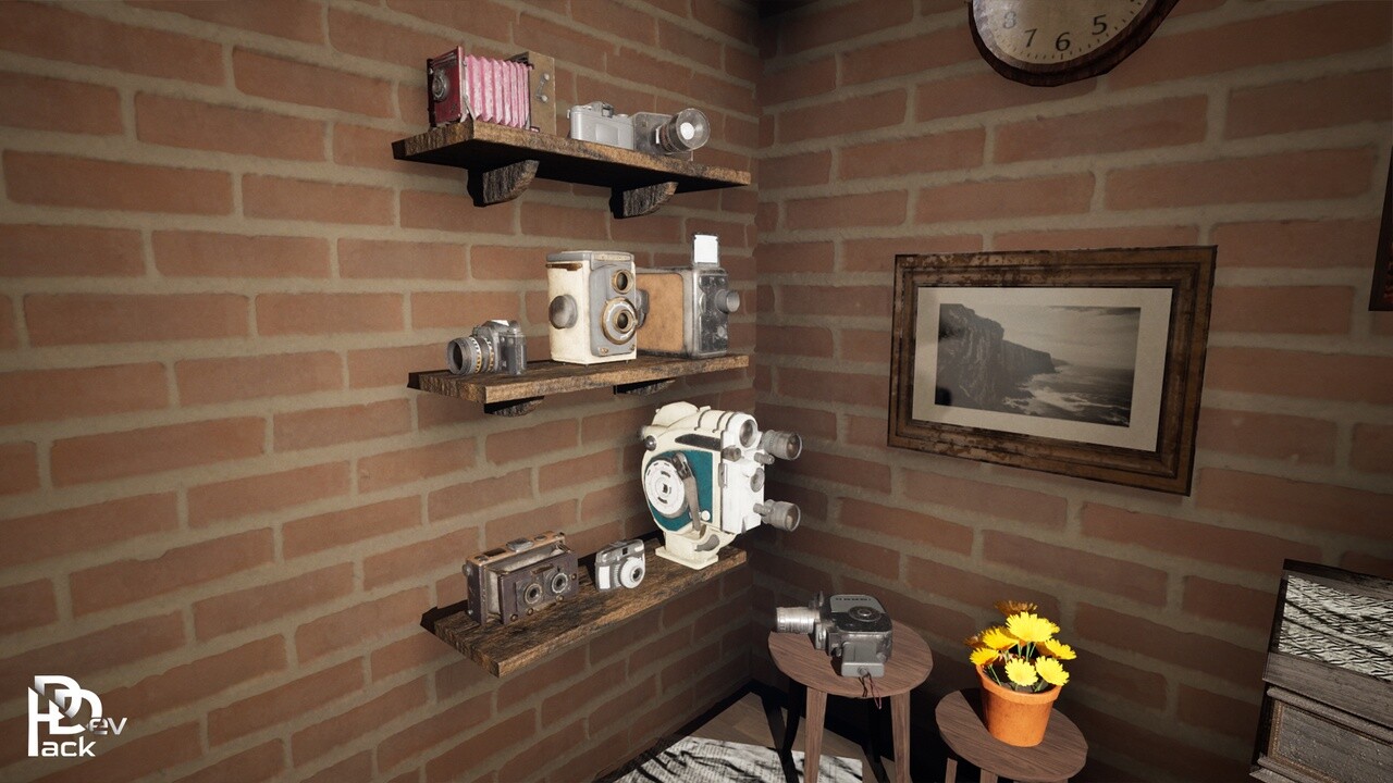 PackDev - Old Photo Studio / 55 Assets