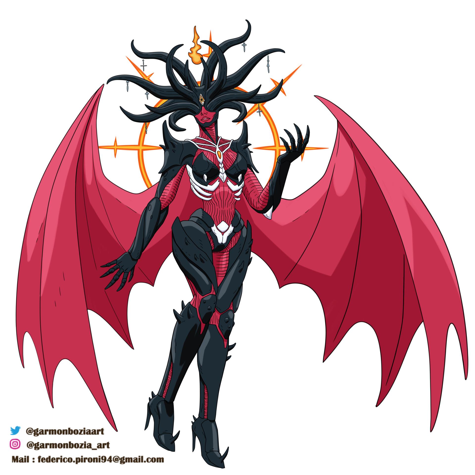 ArtStation - Eshyrania demon queen of the cursed blood