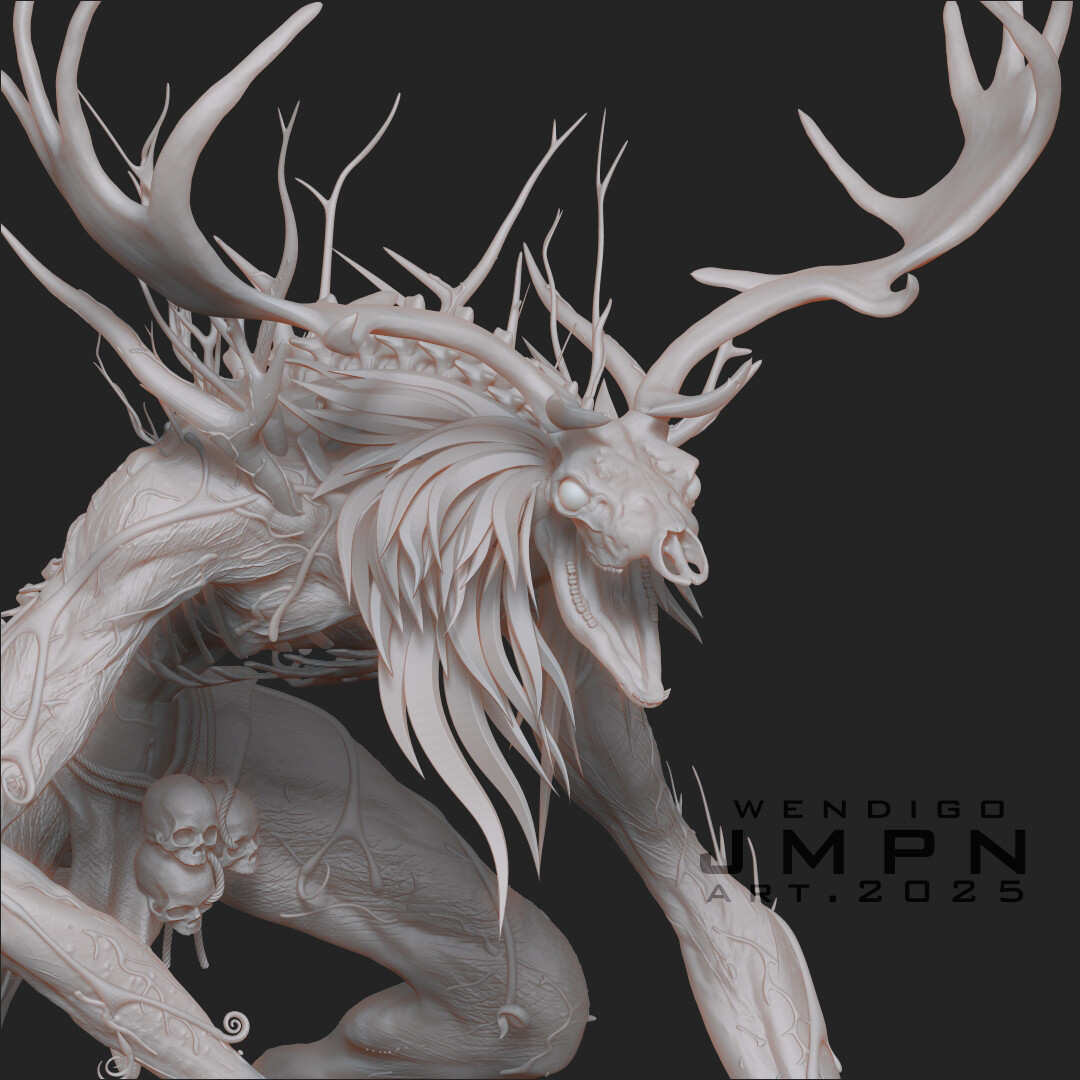 ArtStation - WENDIGO - symbolizing greed and isolation