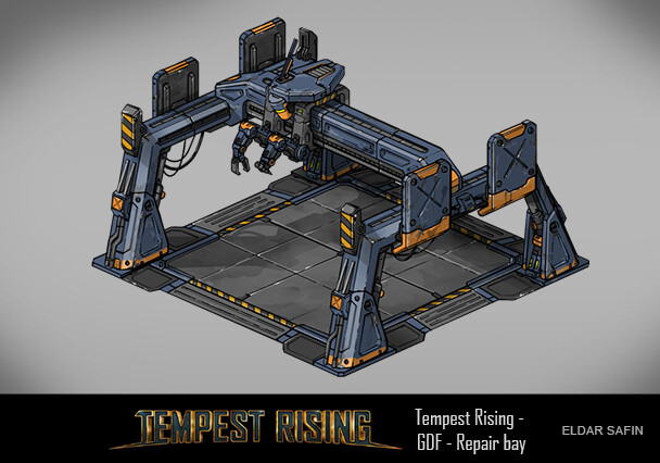 ArtStation - Tempest Rising - GDF Repair bay