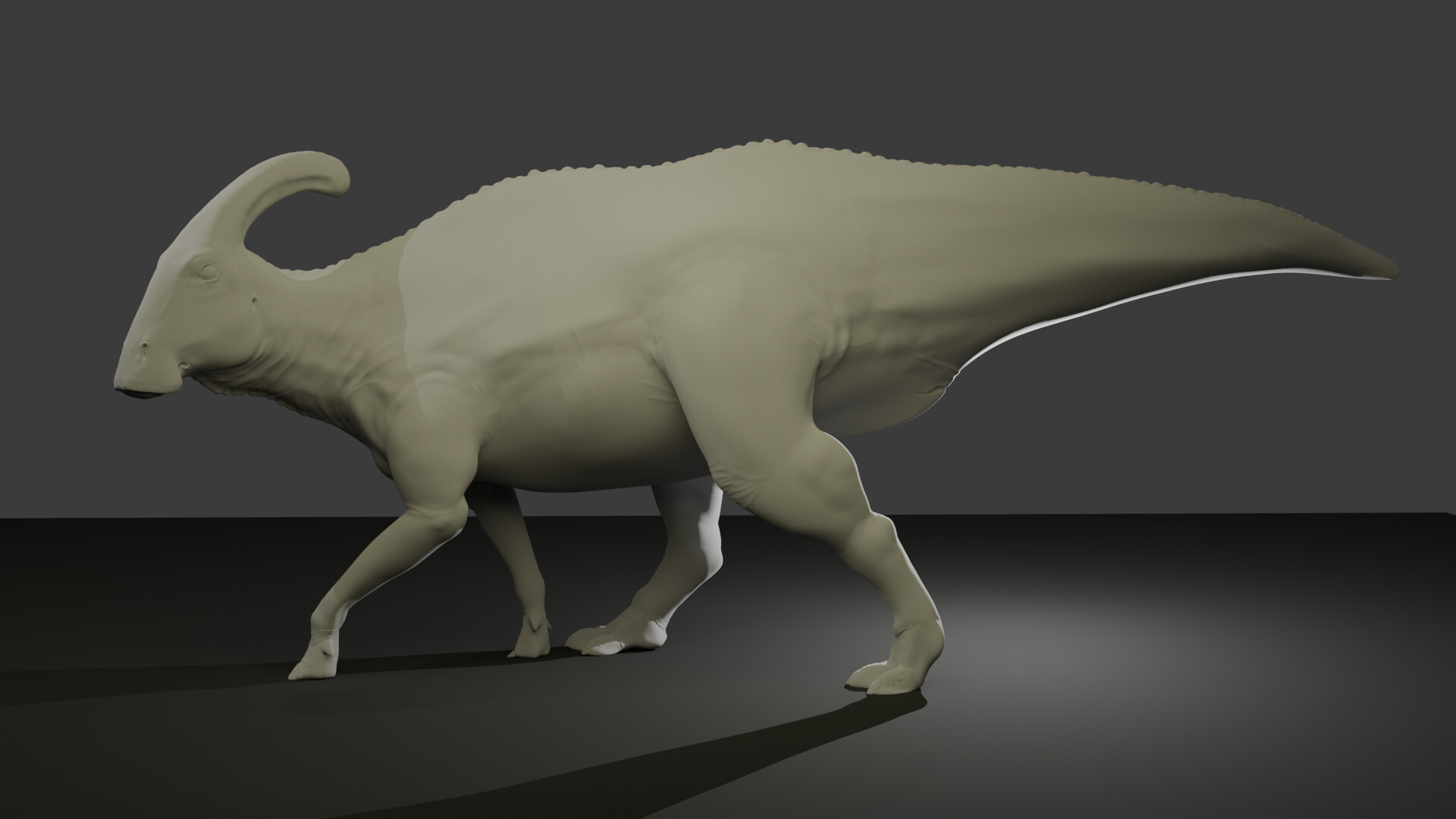 ArtStation - parasaurolophus 3d digital sculpt