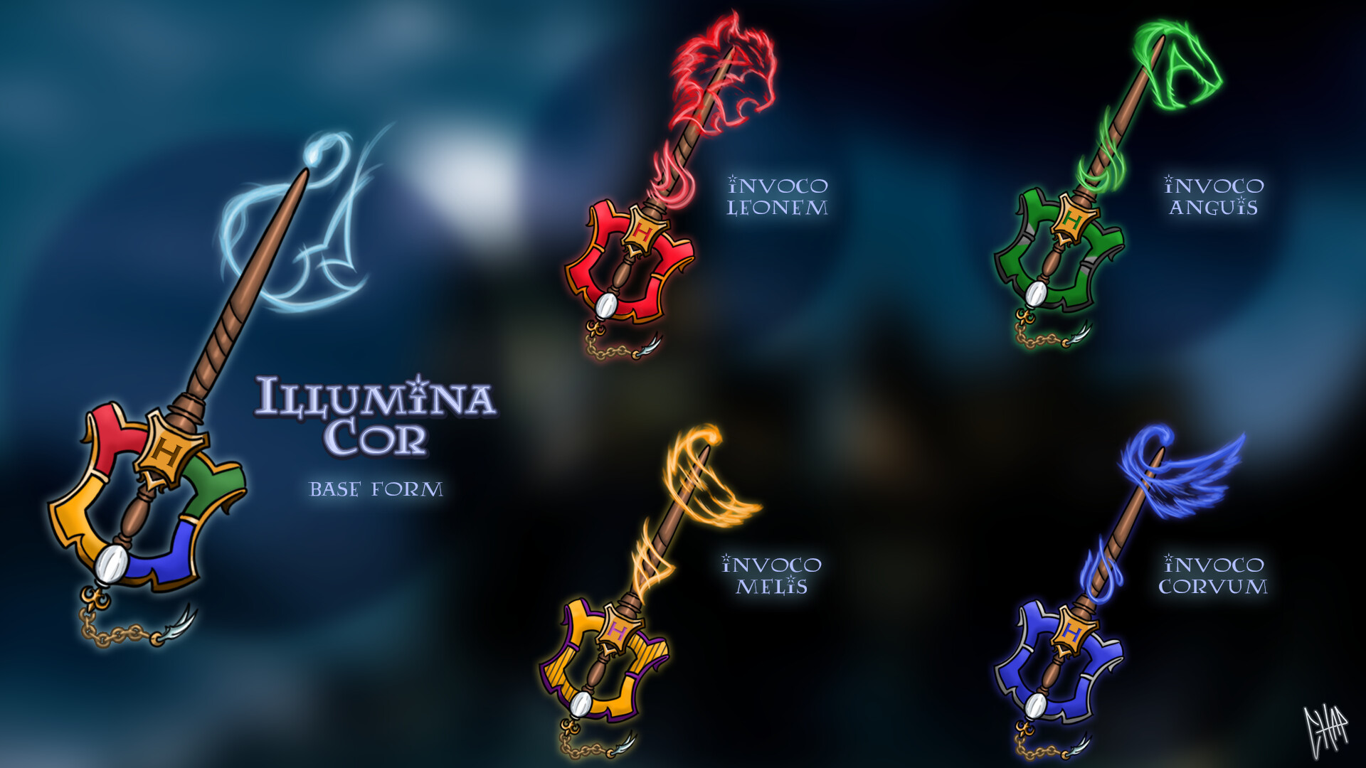 ArtStation - Illumina Cor - Harry Potter Keyblade - Keyblade Forge 2024 ...