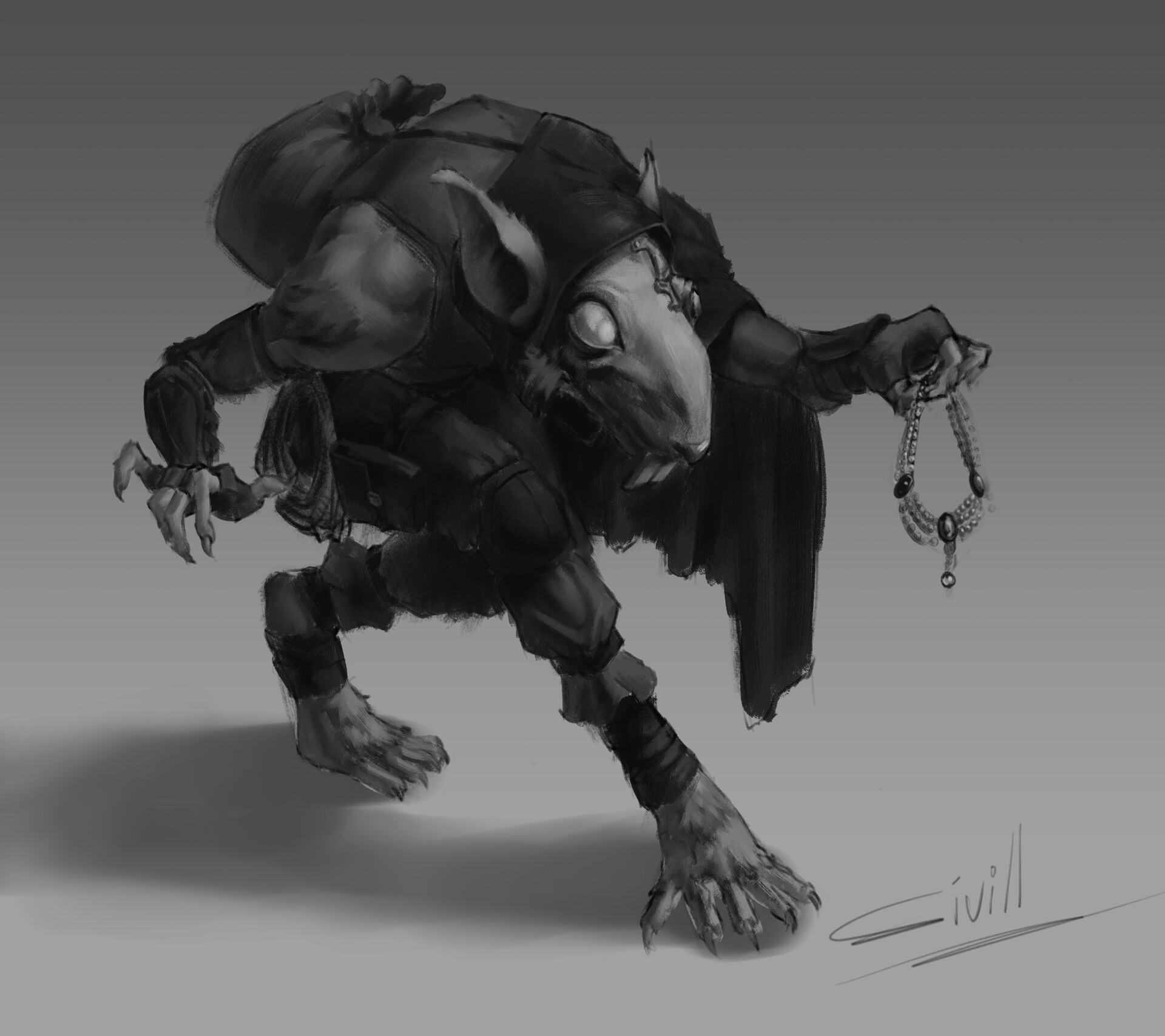 ArtStation - The rat-man. Concept art
