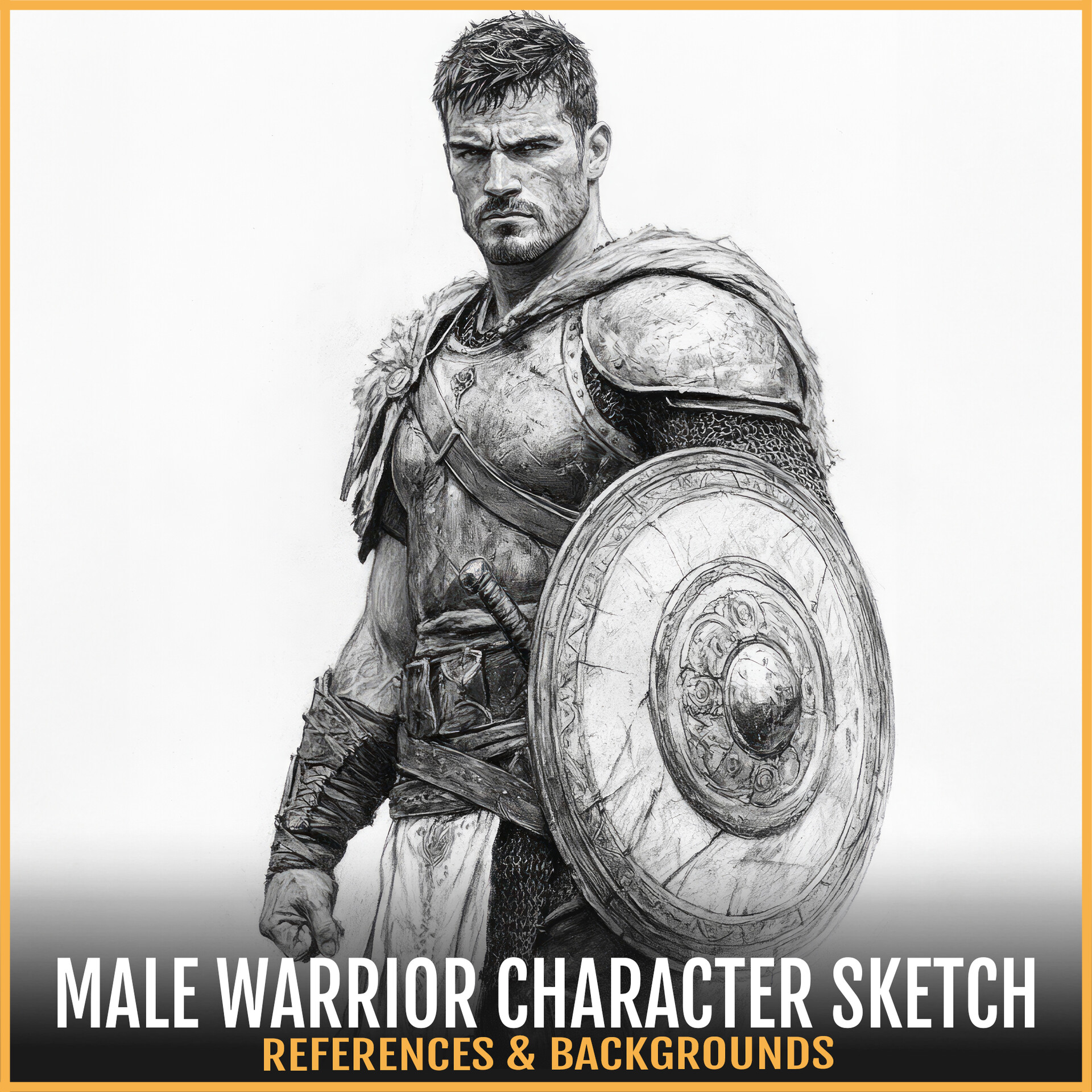 ArtStation - 505 Male Warrior Character Sketch