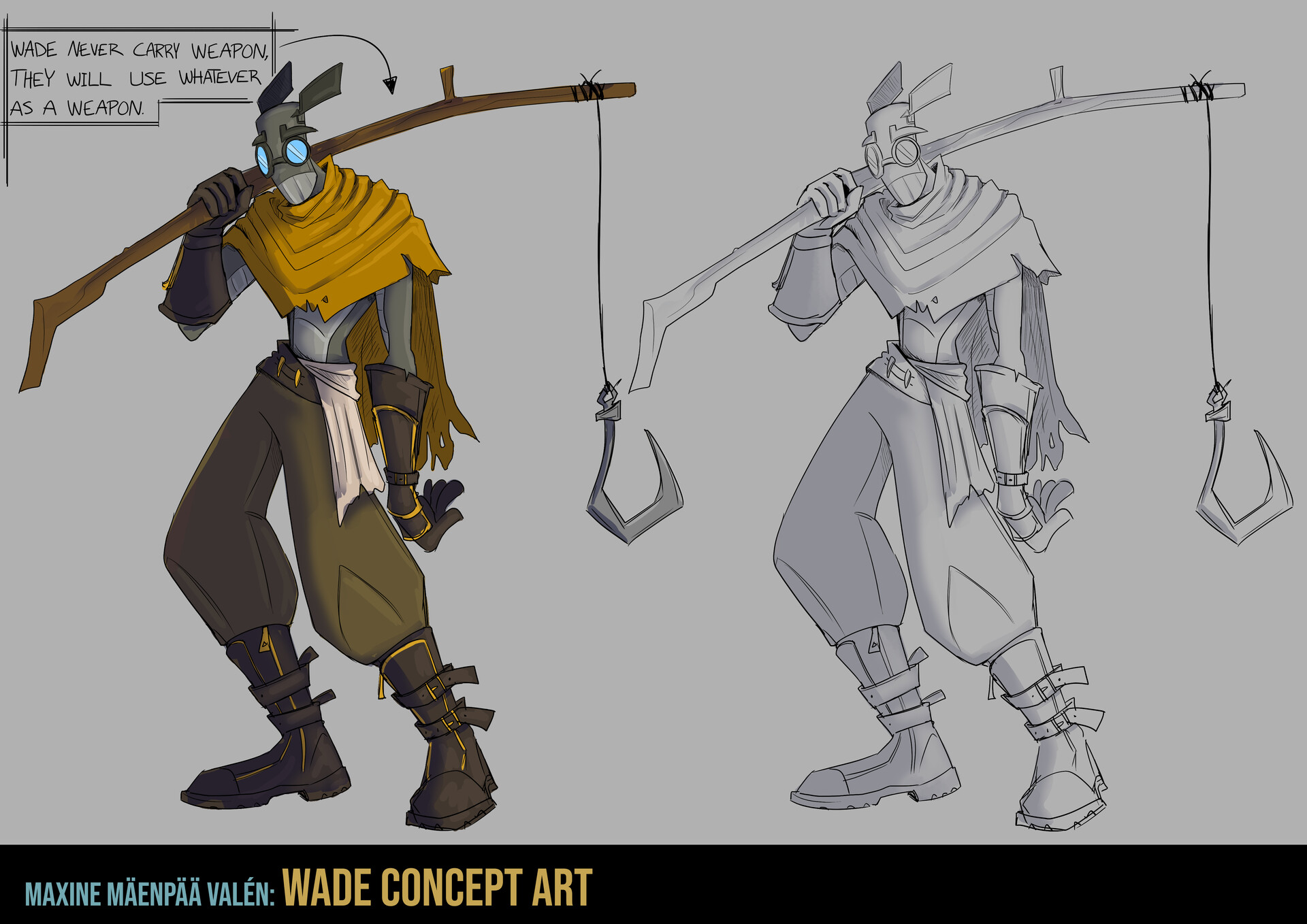 Maxine Mäenpää Valén - Wade - Character Design