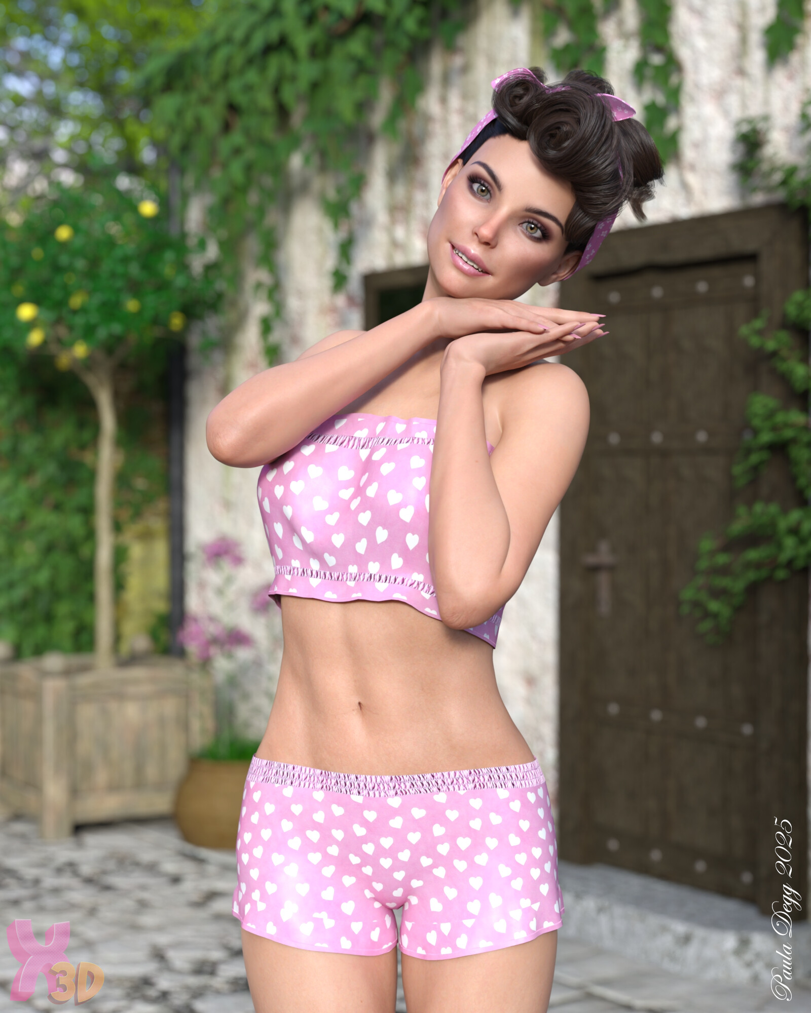 Xtreme3D Studio - DForce Cupid Lingerie for G8F/G9 by Kaleya3d