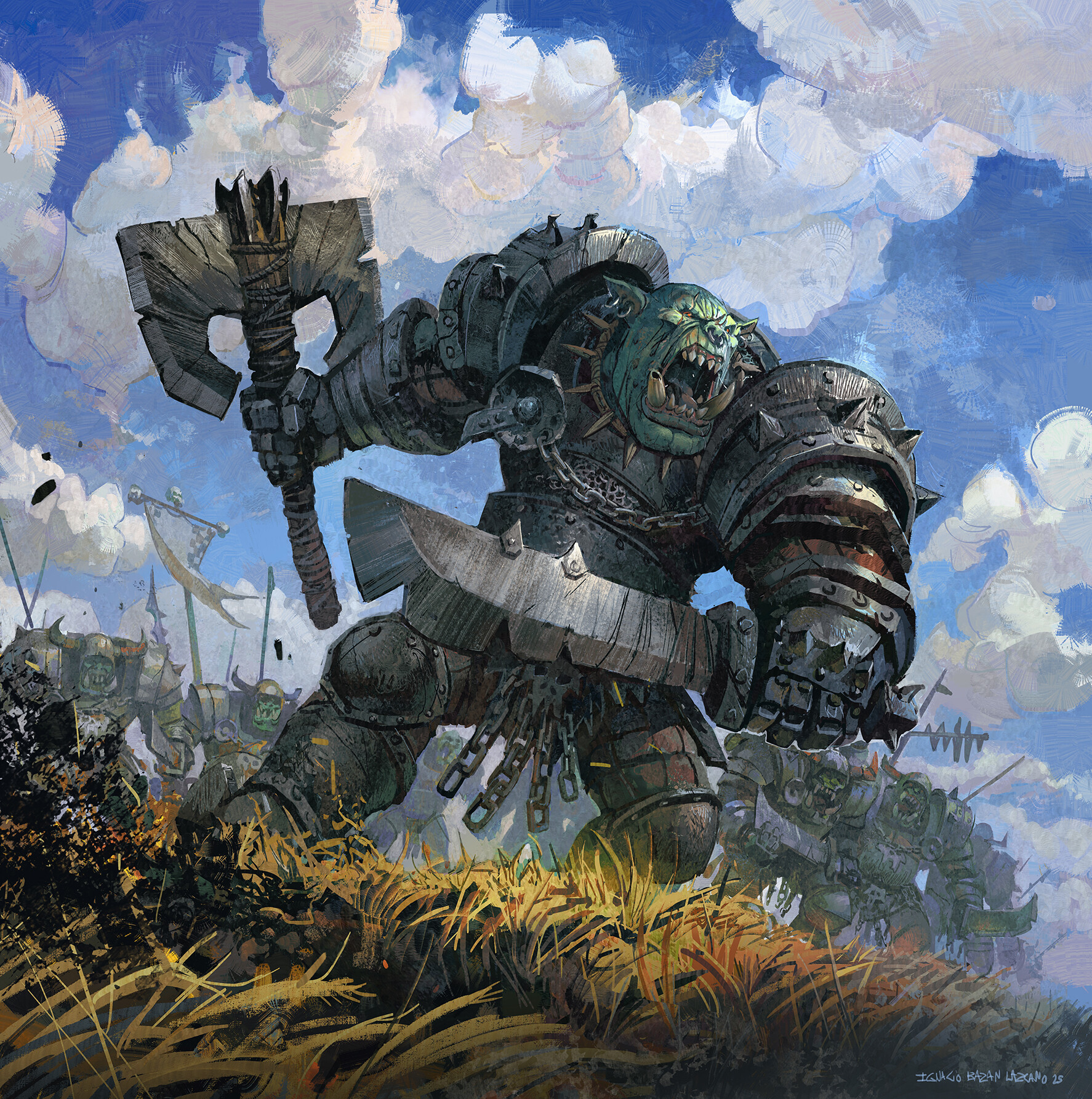 ArtStation - Warhammer Total war Orc Illustration