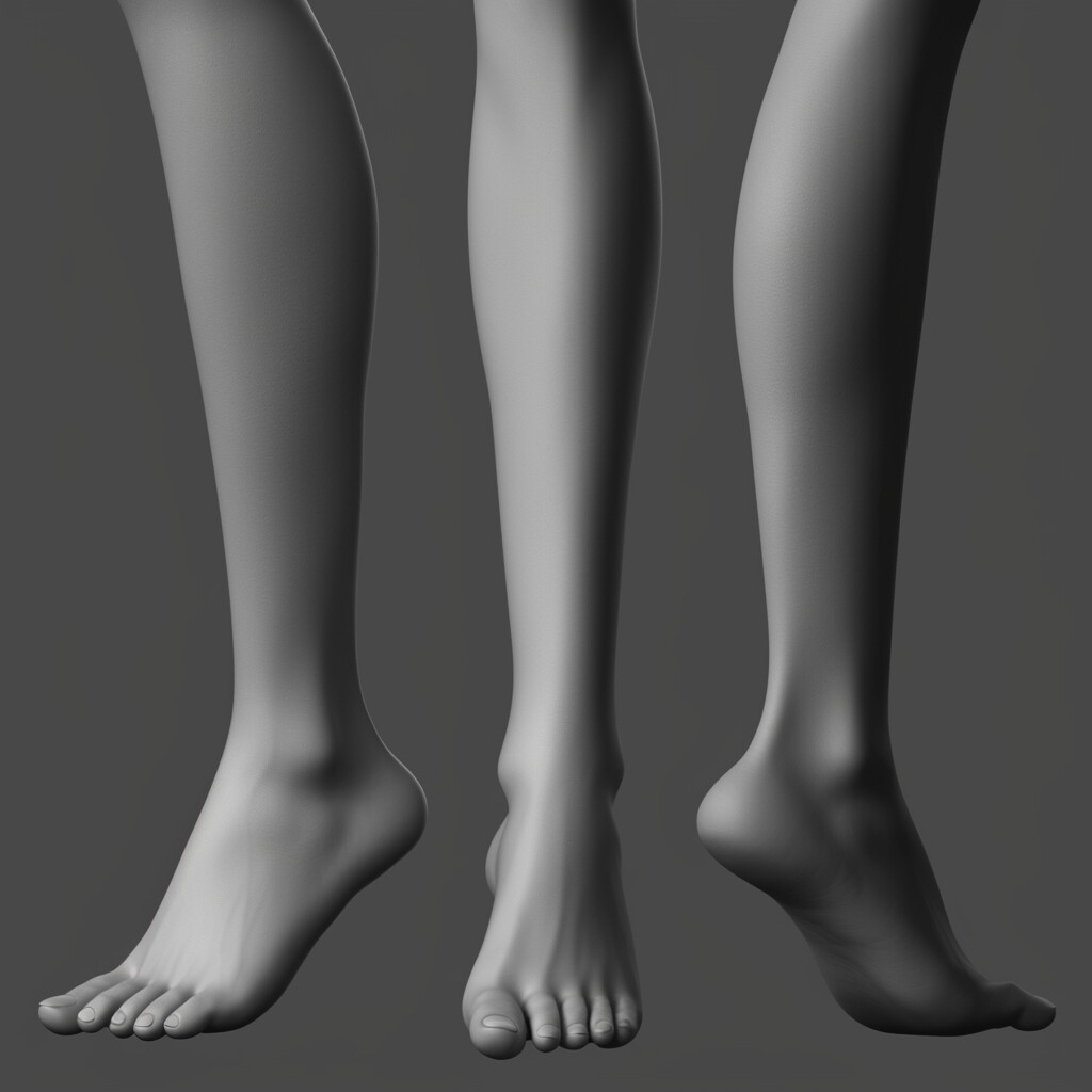 3D Head Sculpt References in 4K - Tika Art - +300 Raw Female Body Parts ...