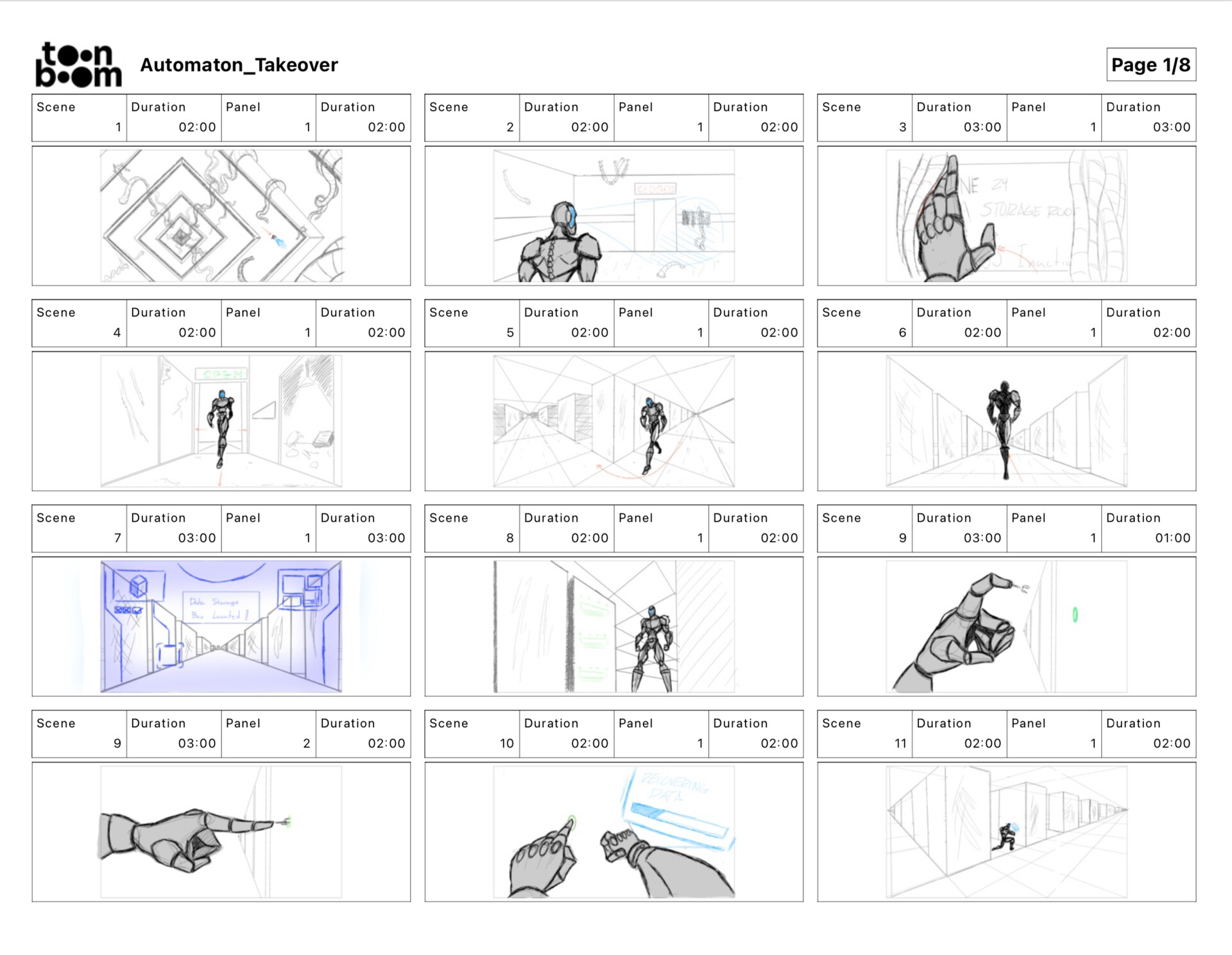 ArtStation - Automaton_Takeover_Storyboard