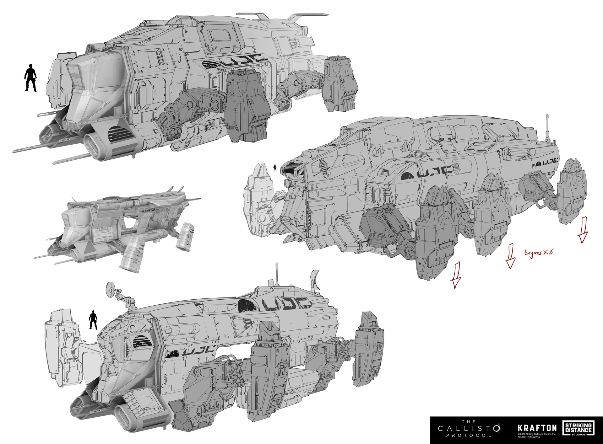 Longque Chen - The Callisto Protocol - TCP UJC Cargo Ship Concept