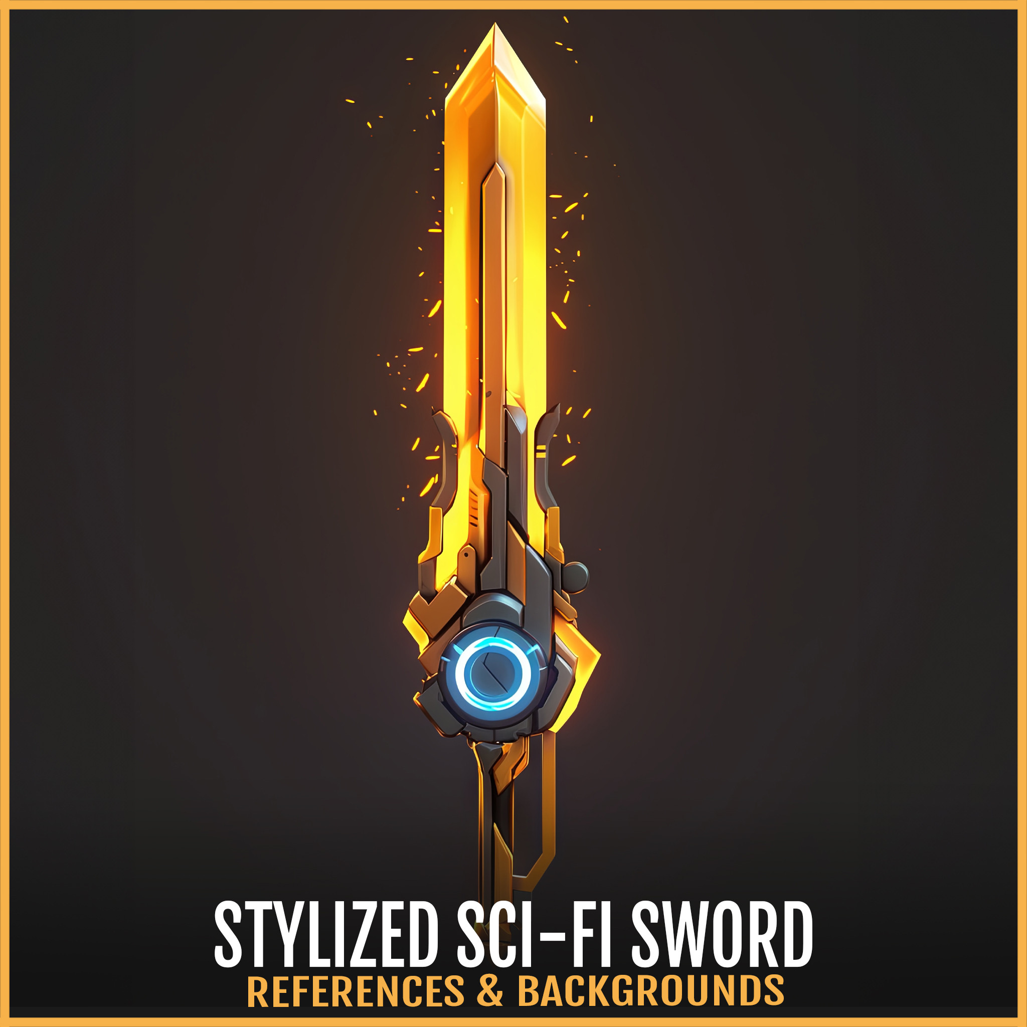 Artificial Dimension - 303 Stylized Sci-Fi Sword