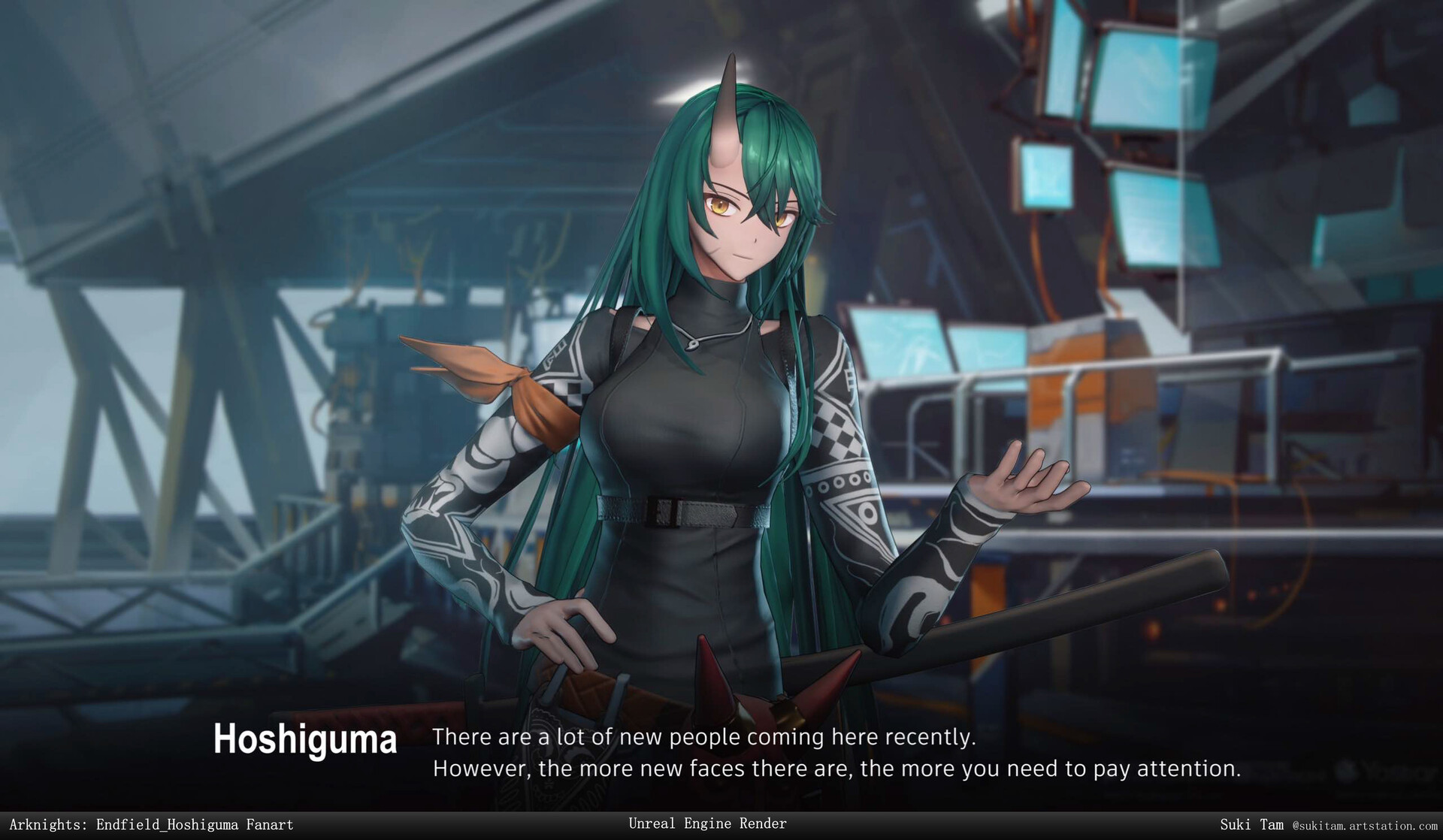 Suki Tam - Arknights: Endfield - Hoshiguma Fanart