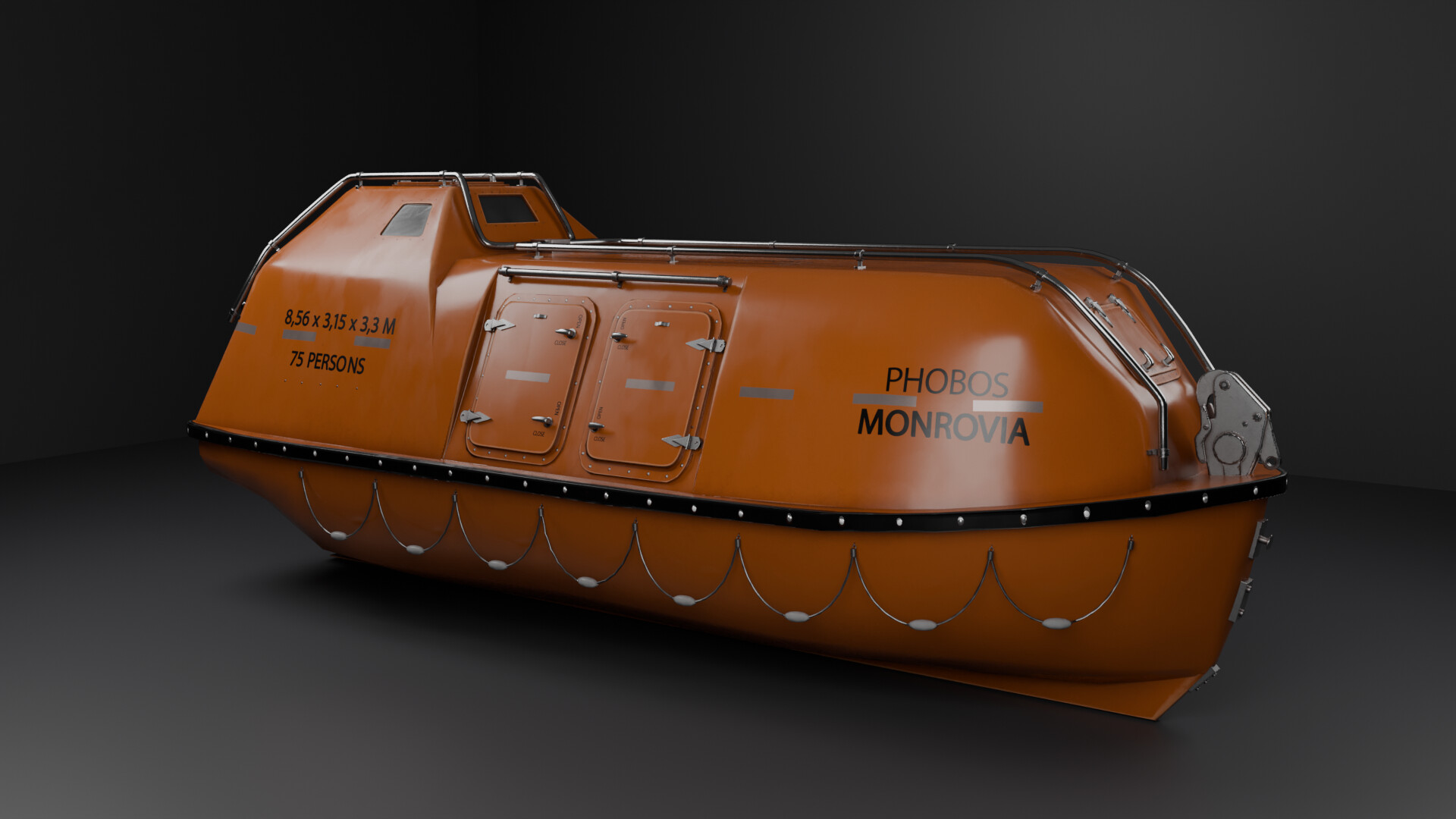 ArtStation - 3D Lifeboat Type JYN85