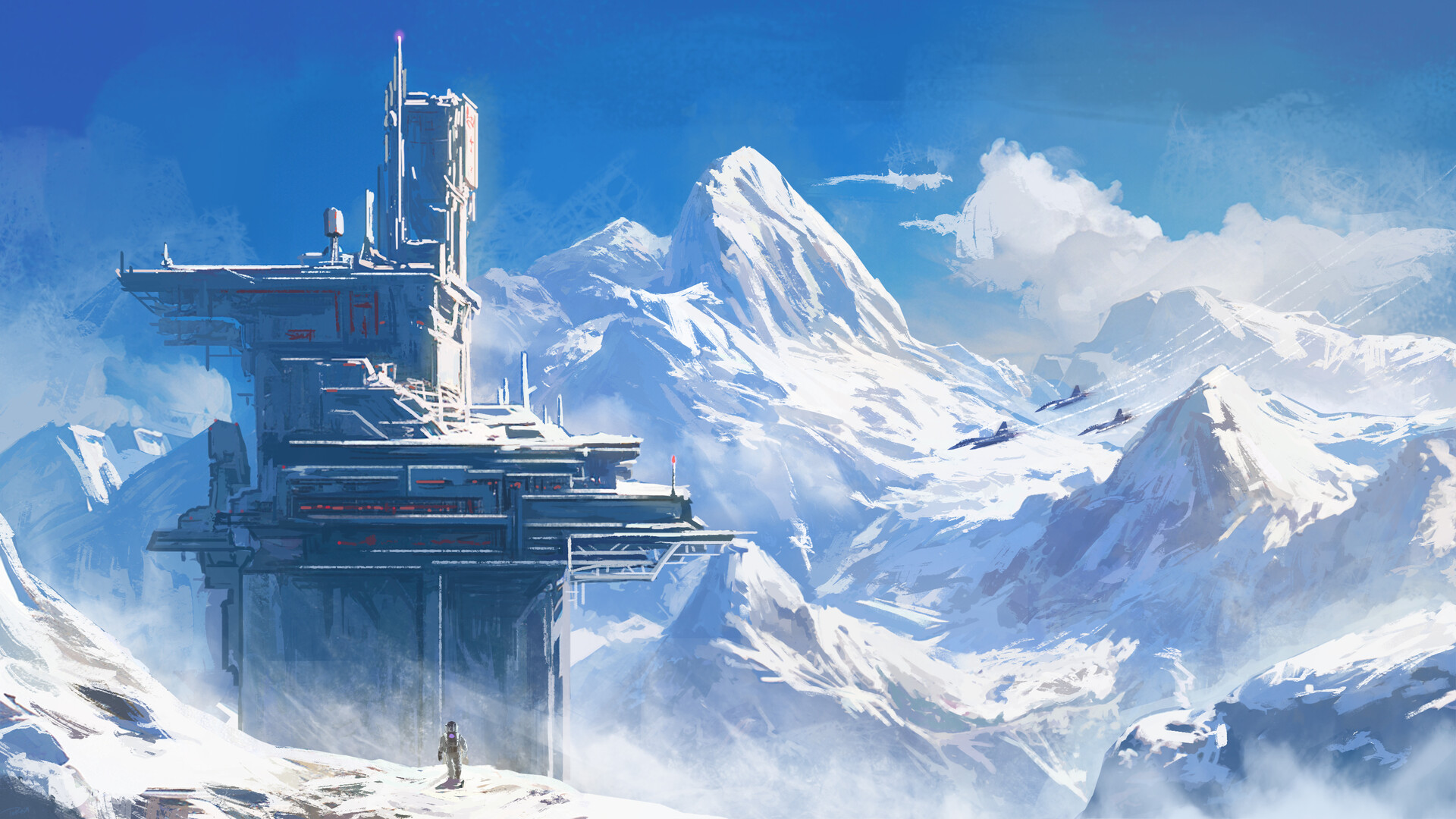 ArtStation - Snow Mountain Base