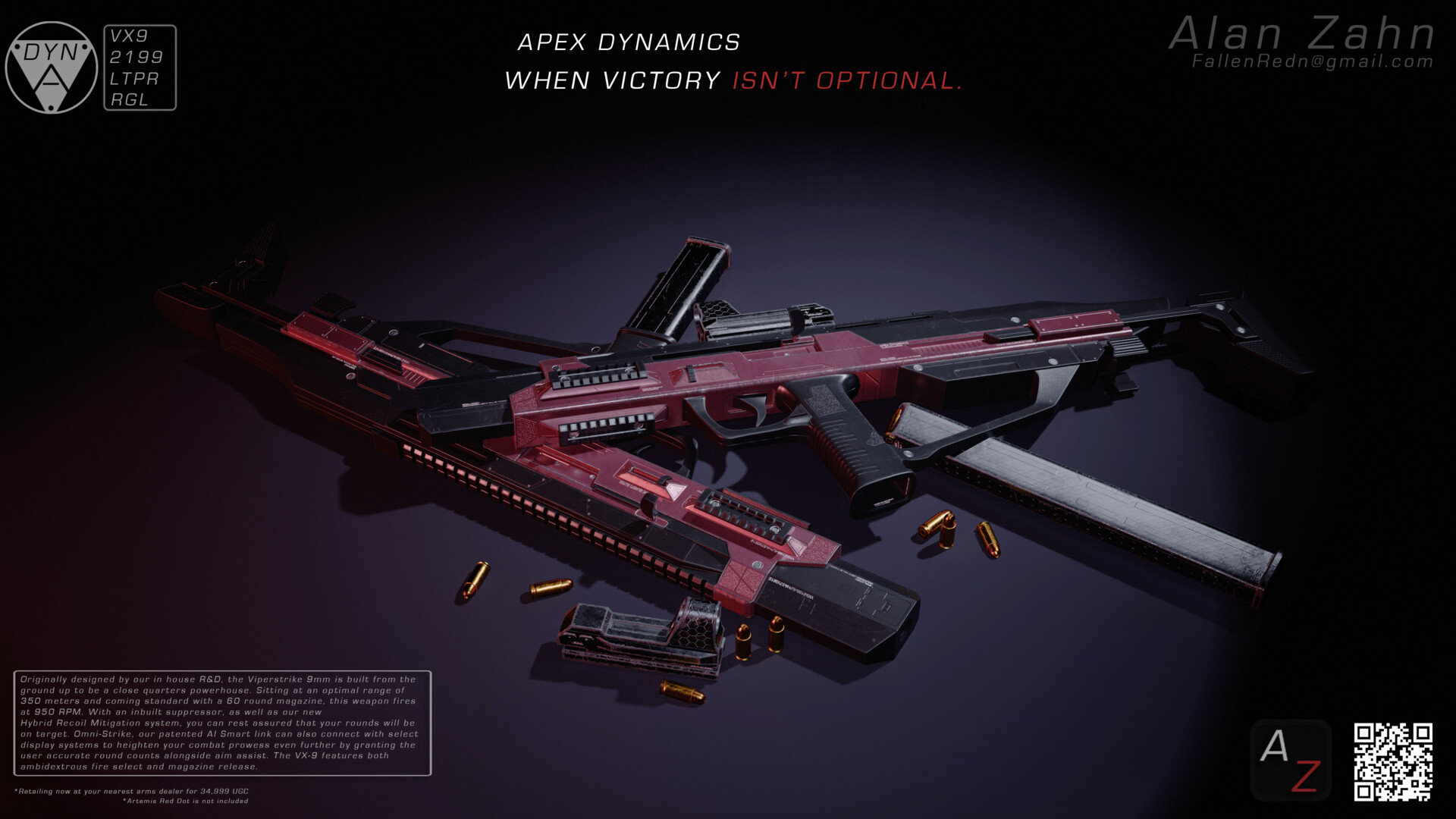 ArtStation - Apex Dynamics | Viperstrike 9mm