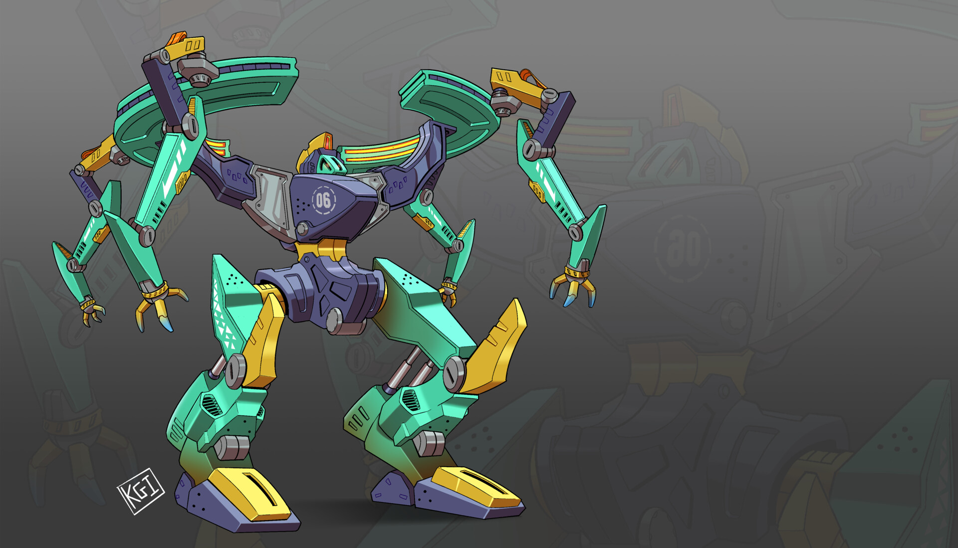 ArtStation - Hallow Maiden Mecha Design