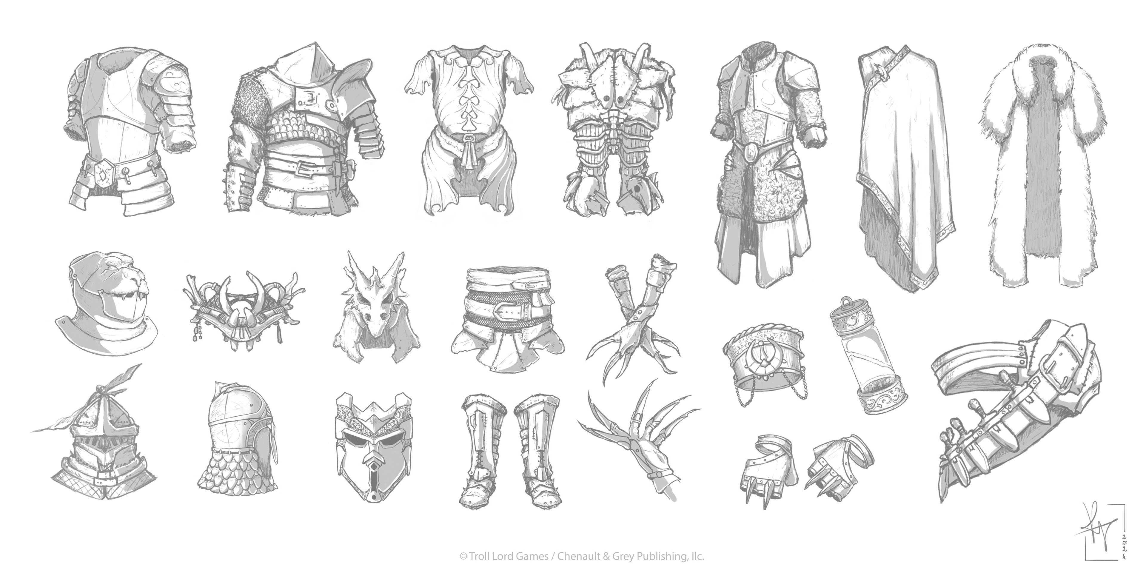 fantasy armor drawing reference