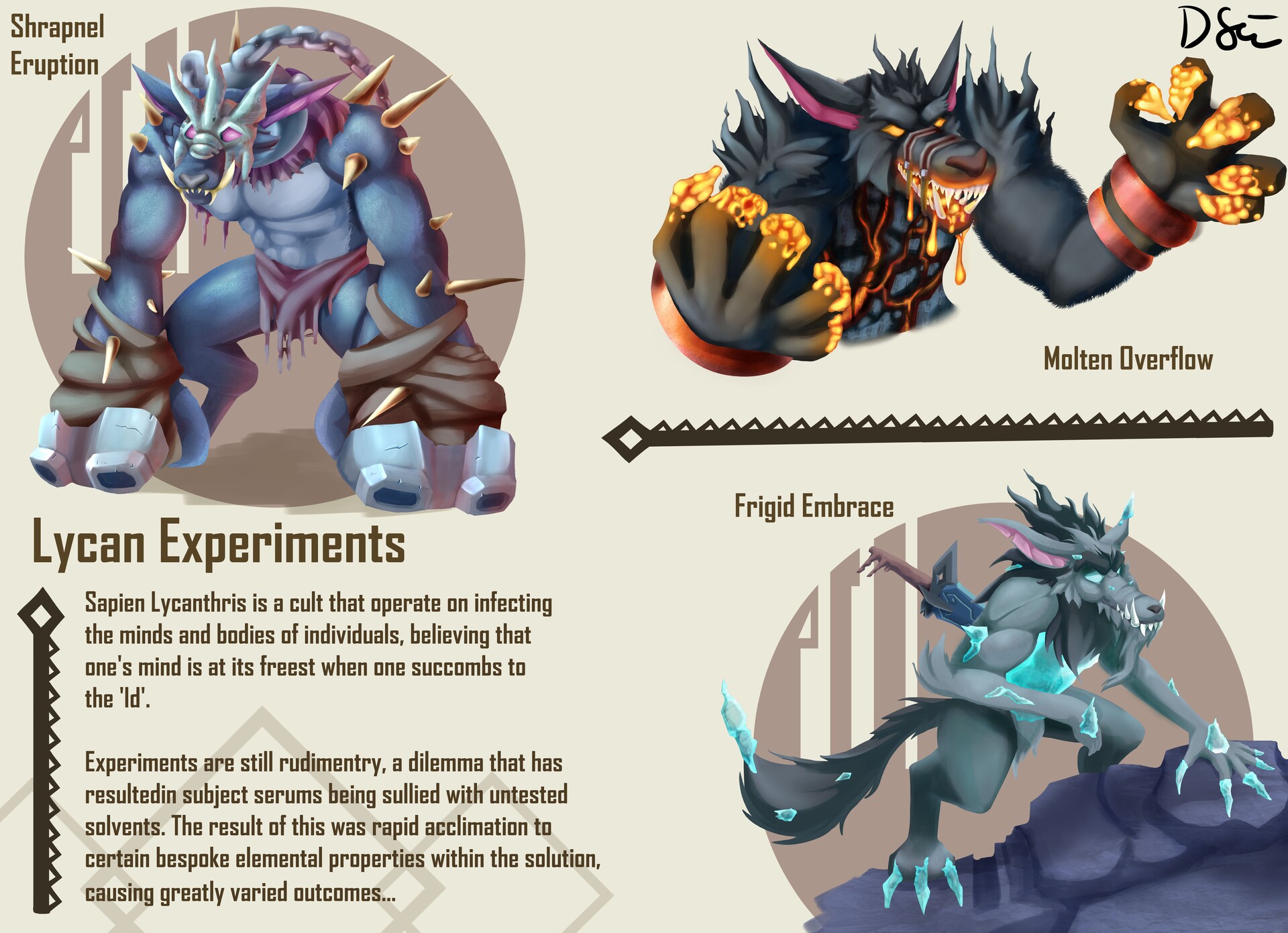 ArtStation - Lycan Experimentation - Concept Art