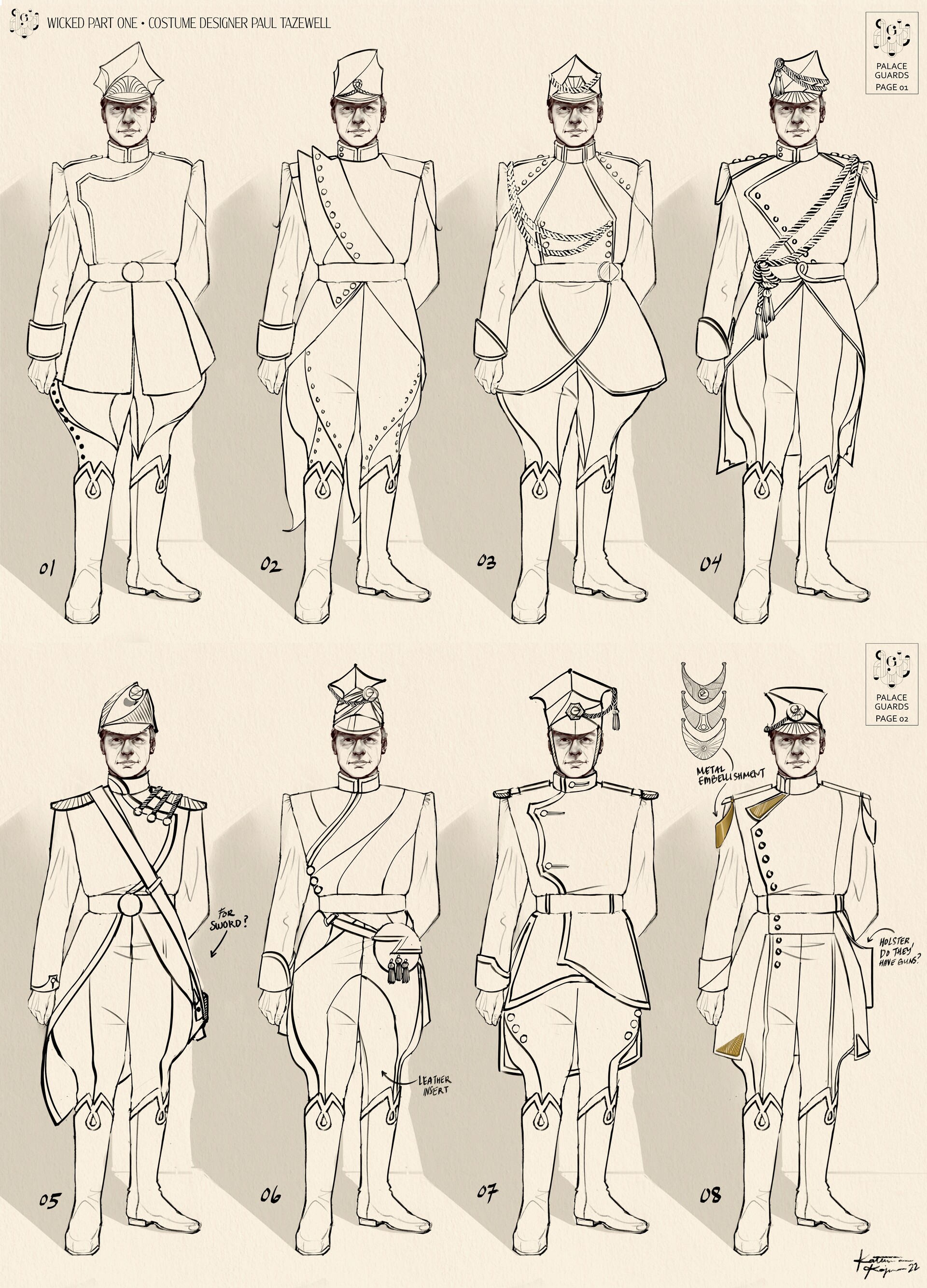 ArtStation - Wicked - Palace Guards First Concepts
