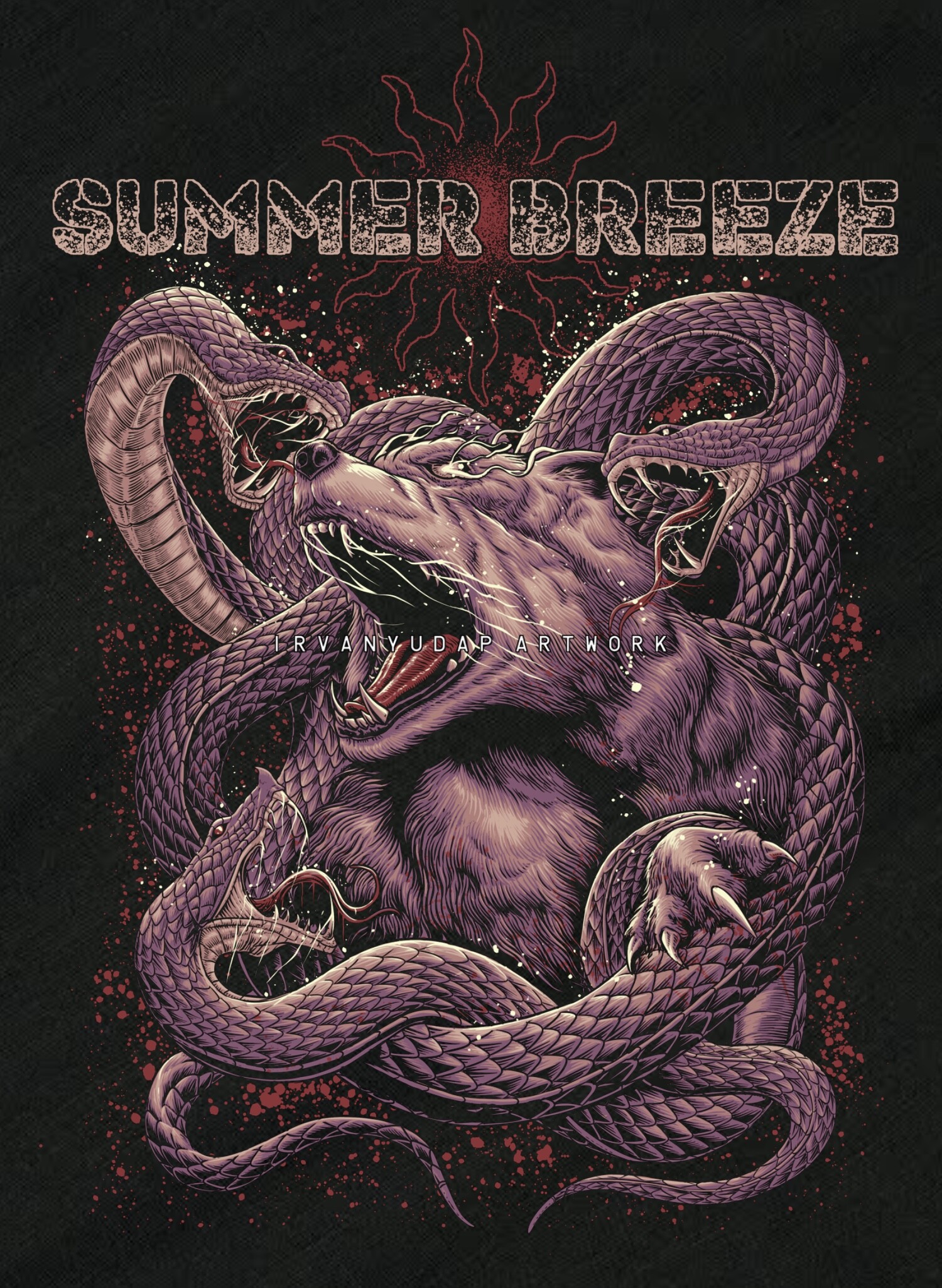 ArtStation - Aggression - Artwork for Summerbreeze Open Air