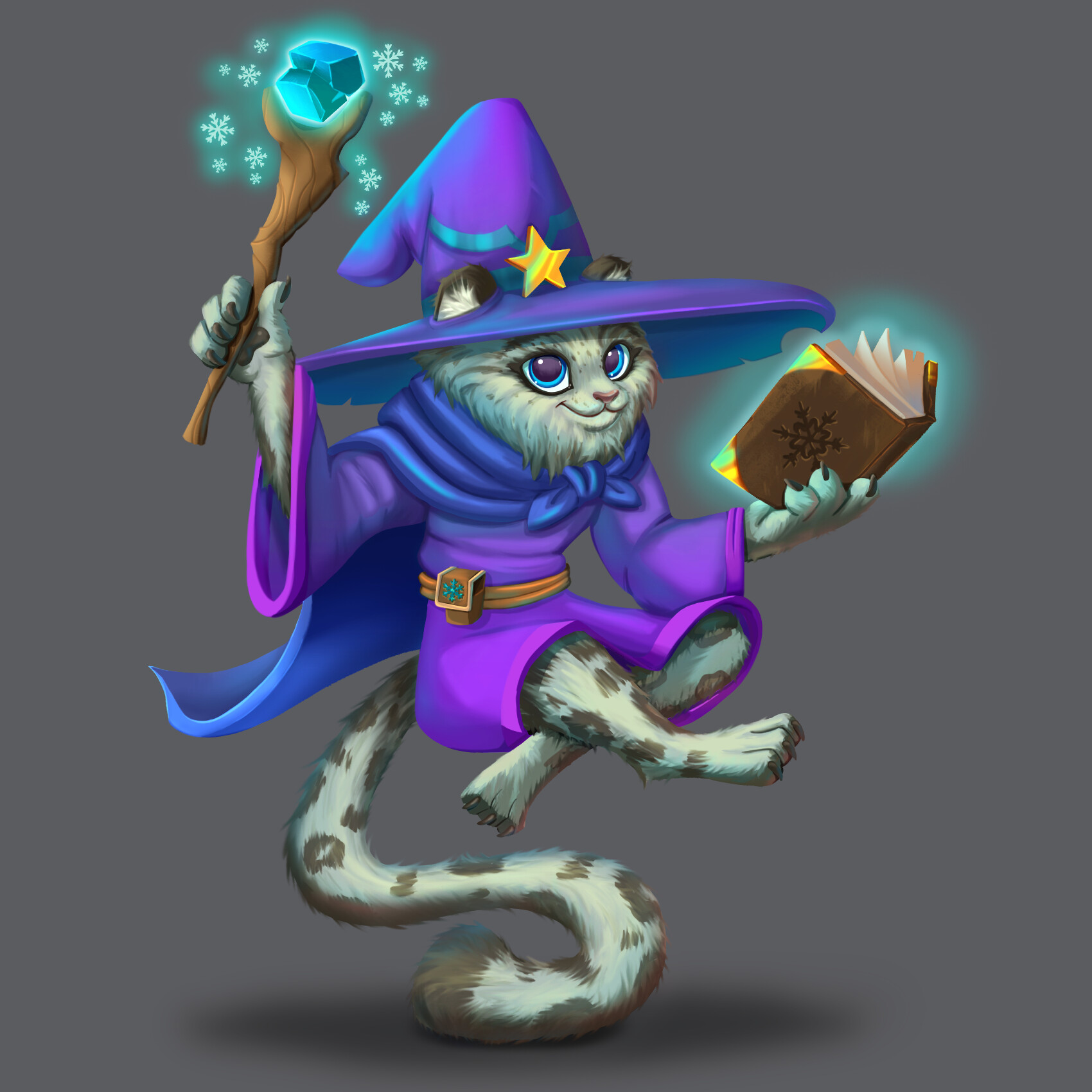 ArtStation - Snow Leopard Wizard