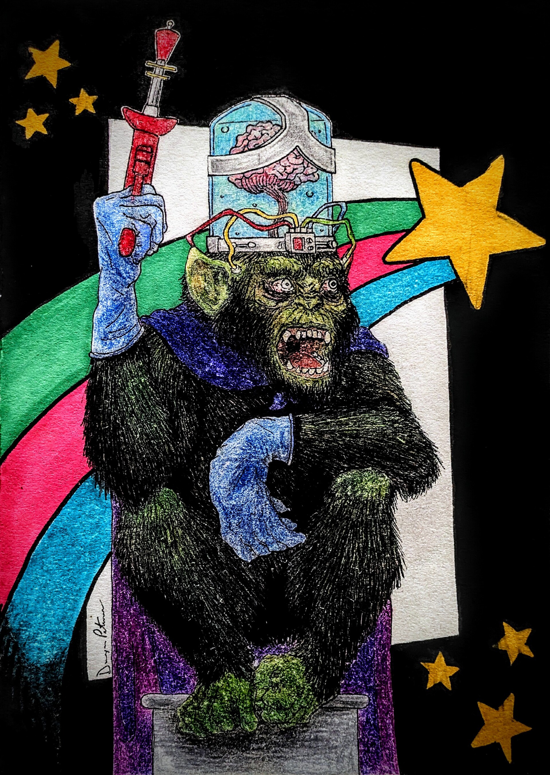 ArtStation - Power Puff Girls - Mojo Jojo - Fan art