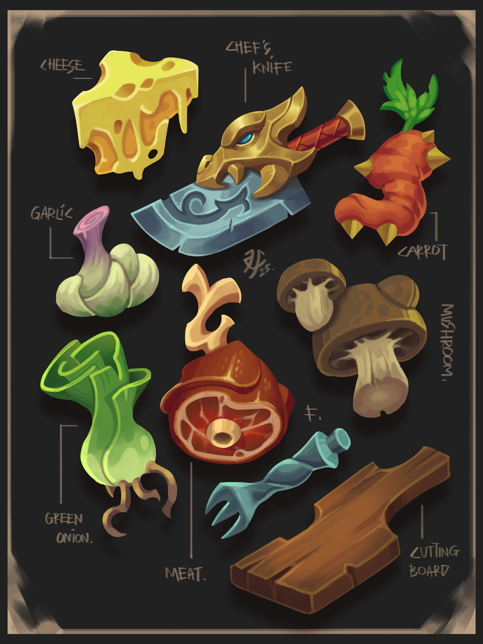 ArtStation - Stylized Kitchen Items