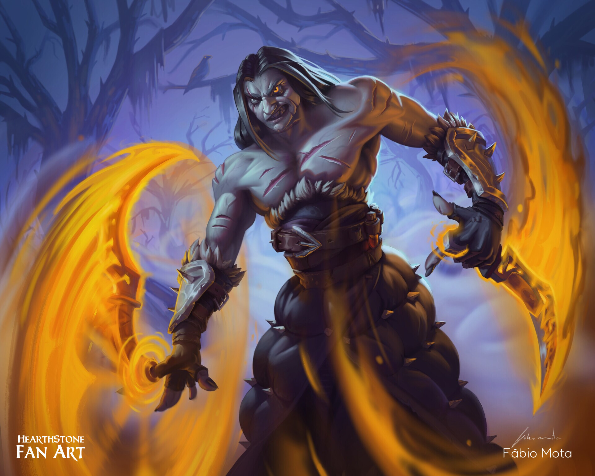 Fábio Mota - Witch Hunter - Hearthstone Fanart