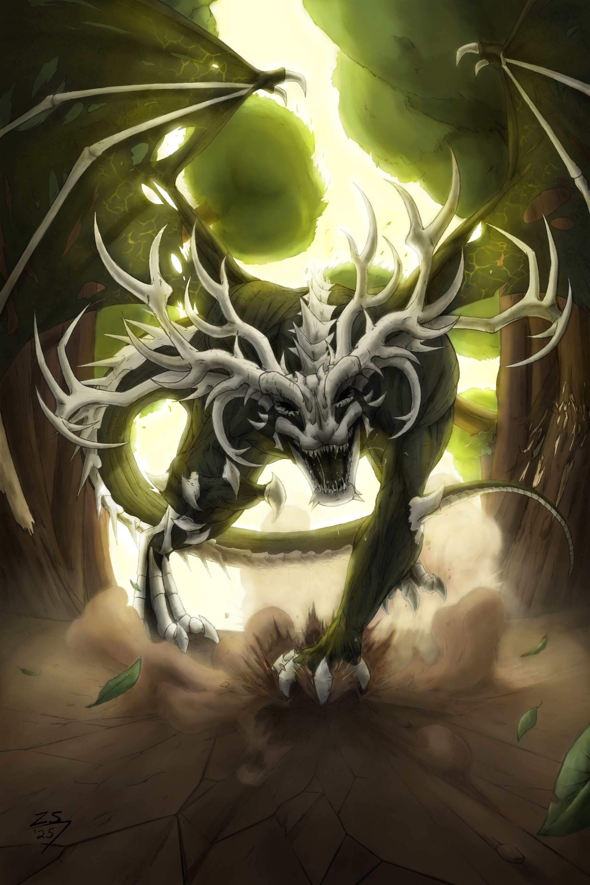 ArtStation - Corrupted Forest Dragon (Reborn)