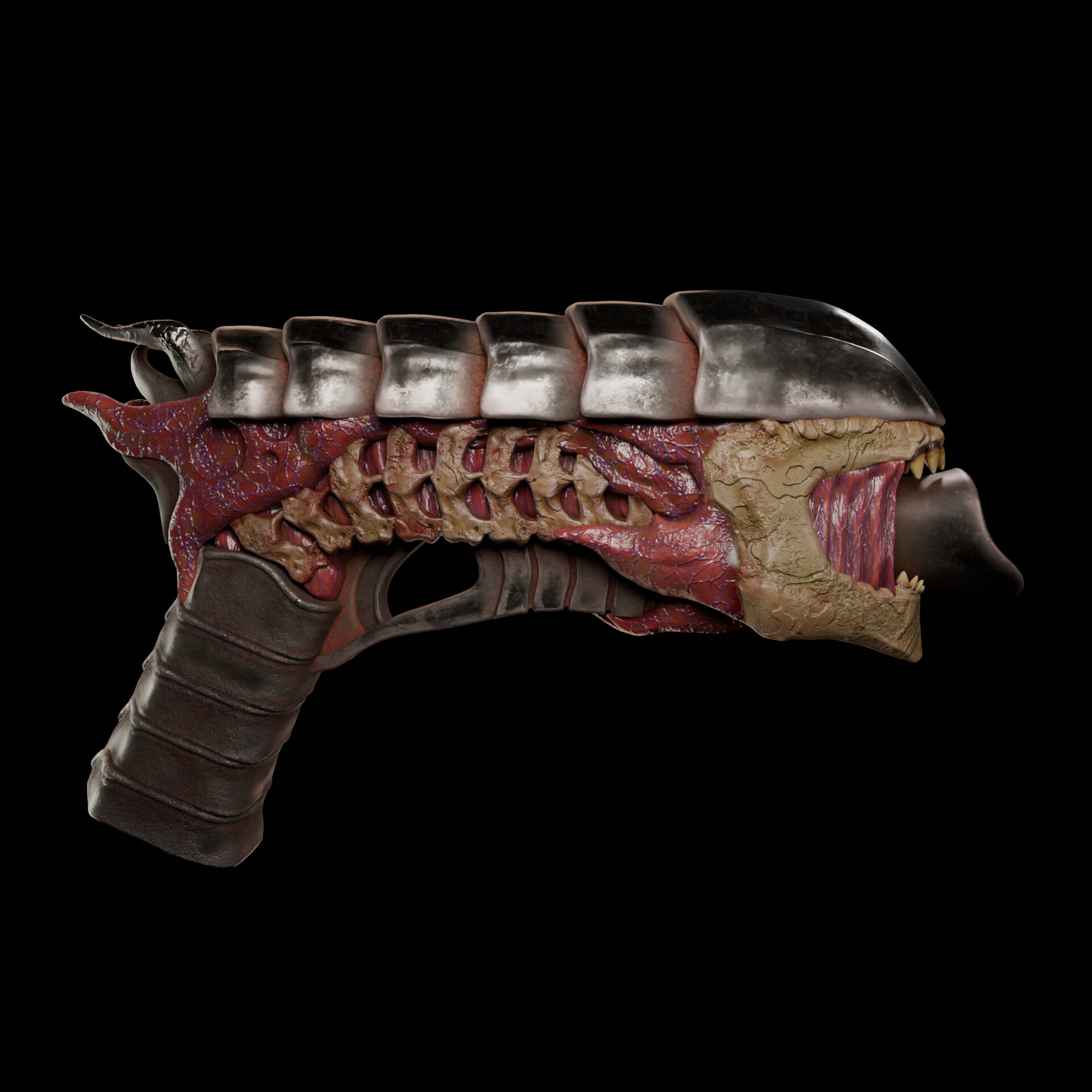 ArtStation - Alien Pistol Sculpt