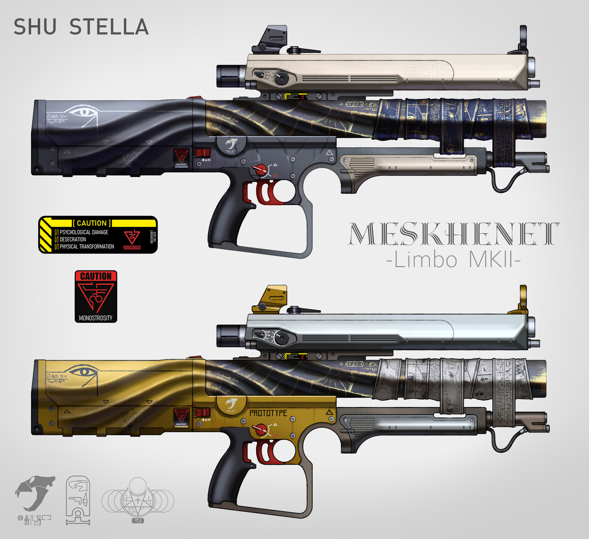 ArtStation - Weapon sketch - Meshkent "Limbo MKII" Prototype weapon